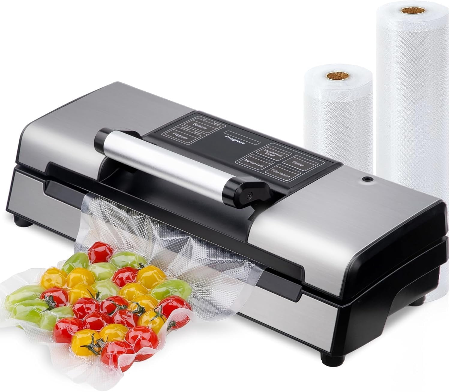 Vacuum Sealer Machine, 95Kpa Automatic Sealer, Low Noise Vacuum Saver ...