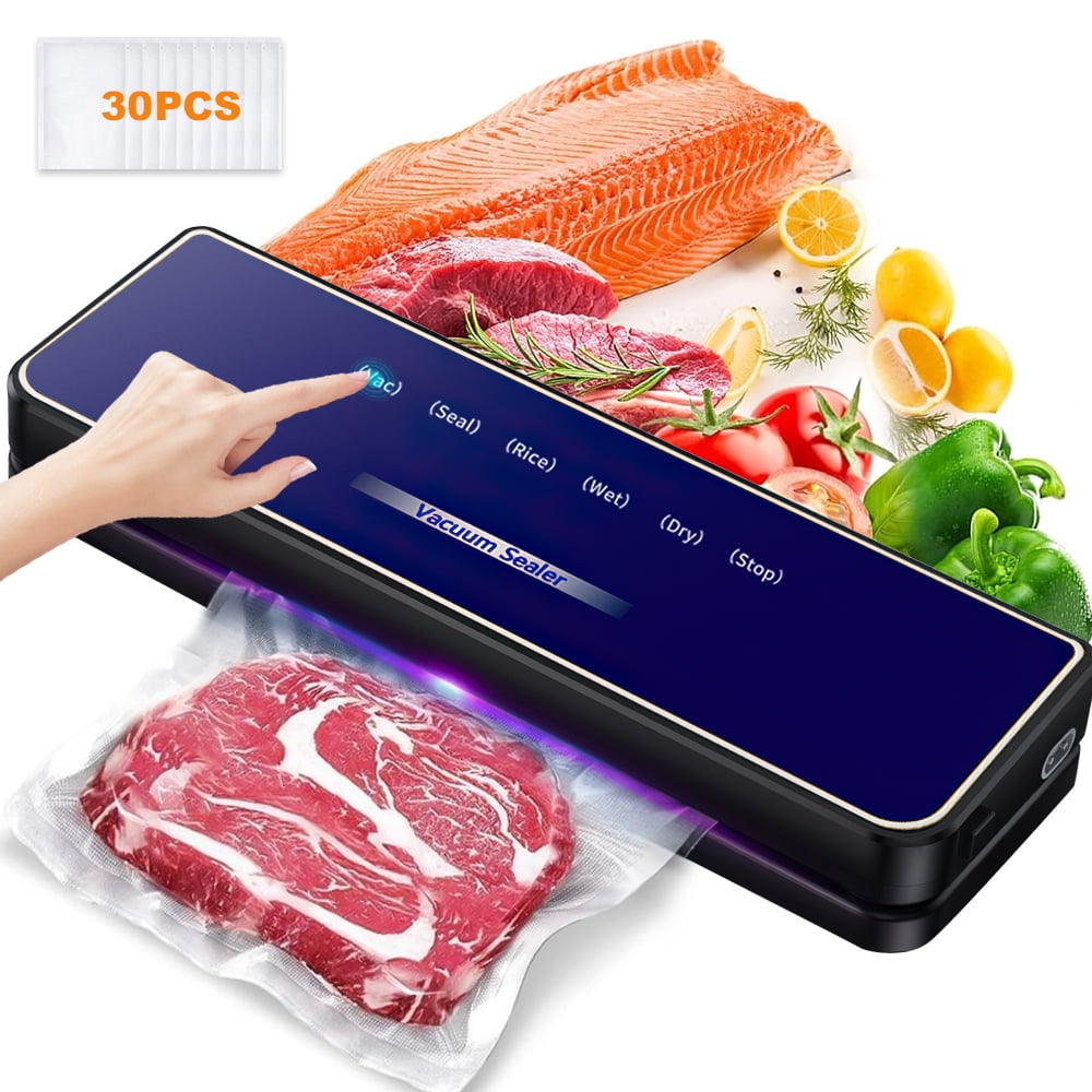 Vacuum Sealer Machine, Automatic Food Sealer with Cutter, Dry & Moist Modes, Compact Design ...