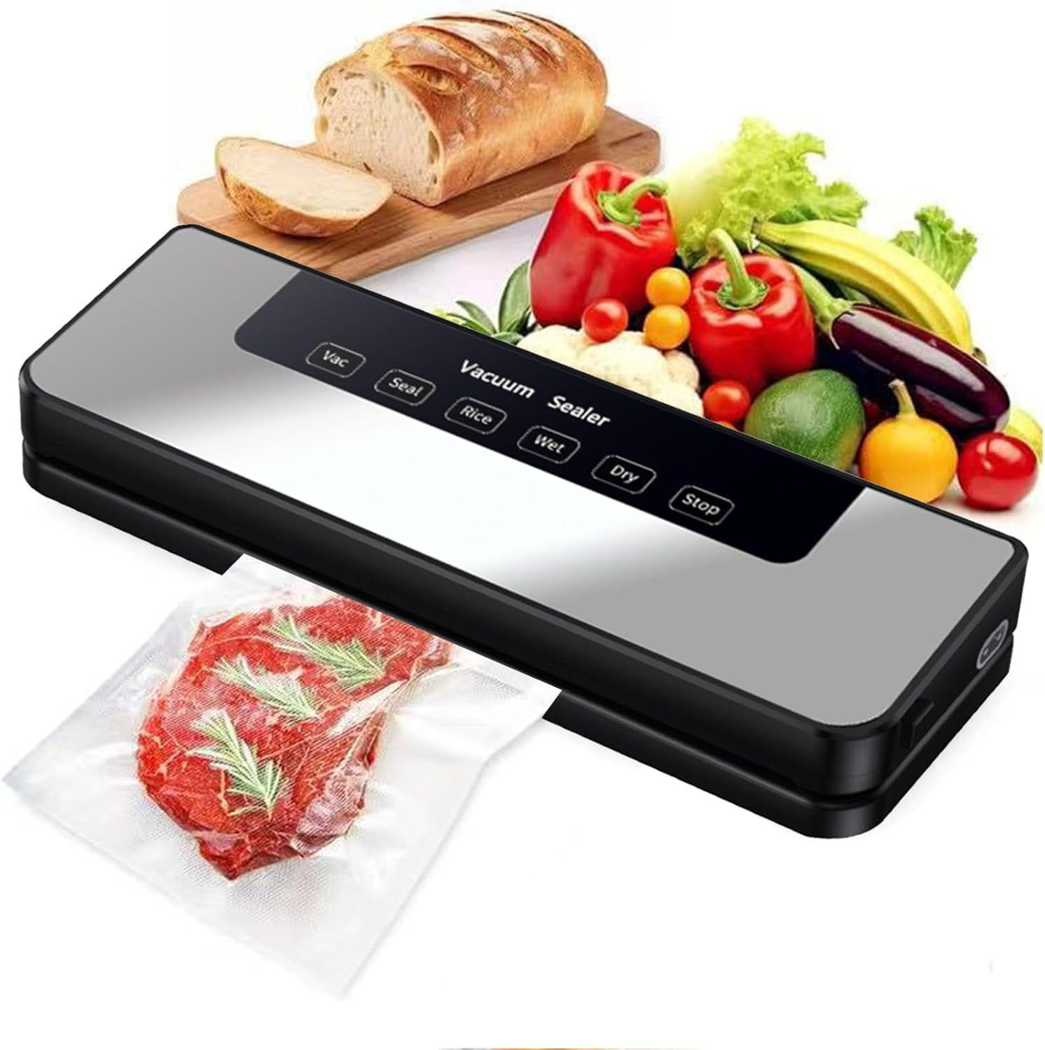 Vacuum Sealer Machine, Fully Automatic Food Sealer Machine with 5-in-1 ...