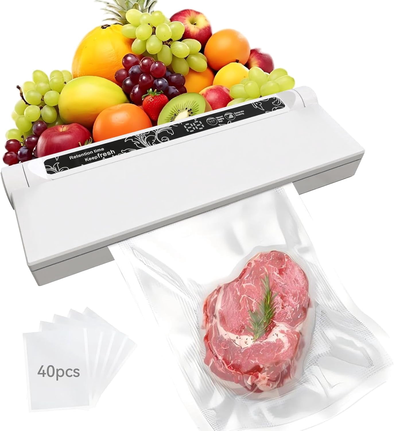 Vacuum Sealer Machine - Fully Automatic Sealers for Food Dual Use Dry ...