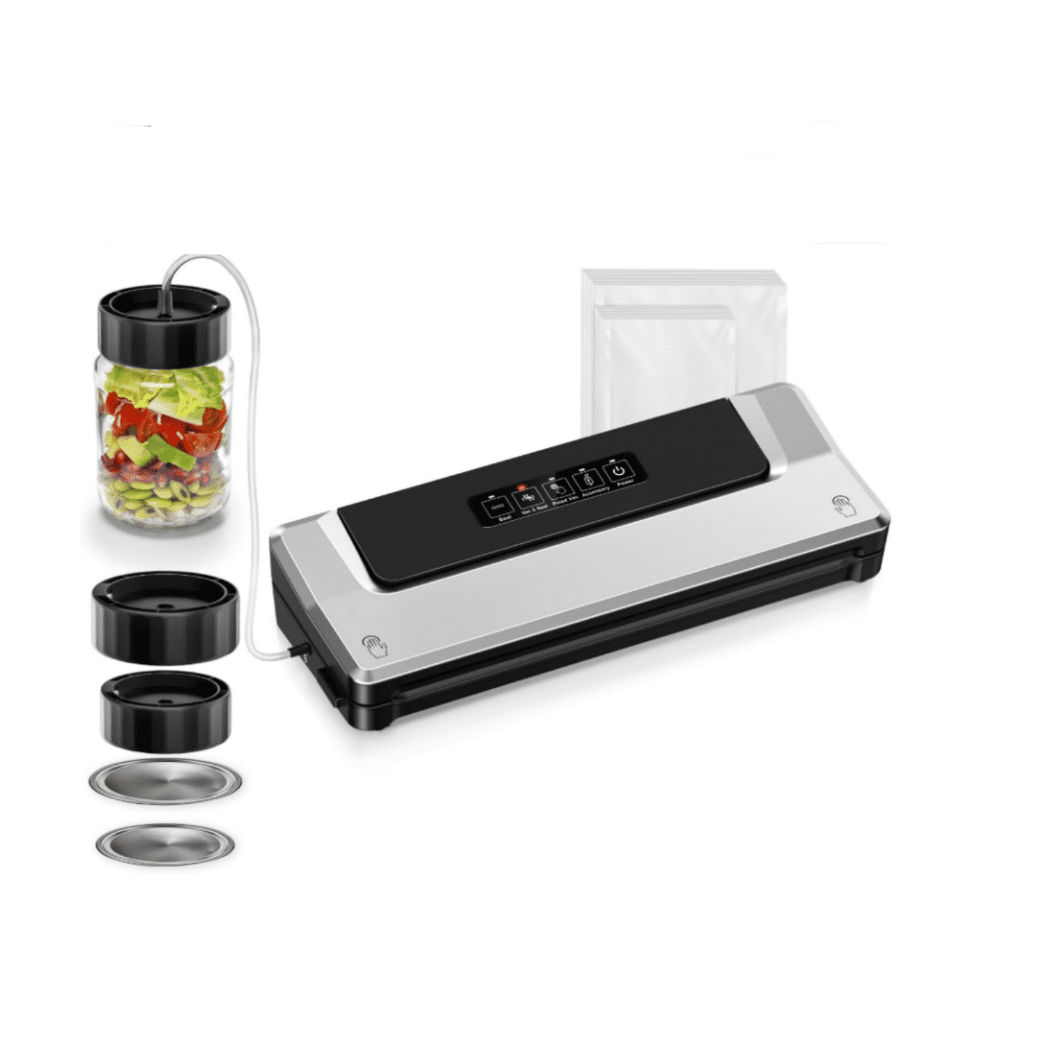 Vacuum Sealer Machine with Mason Jar Sealer Kit | Compact Food Sealer ...