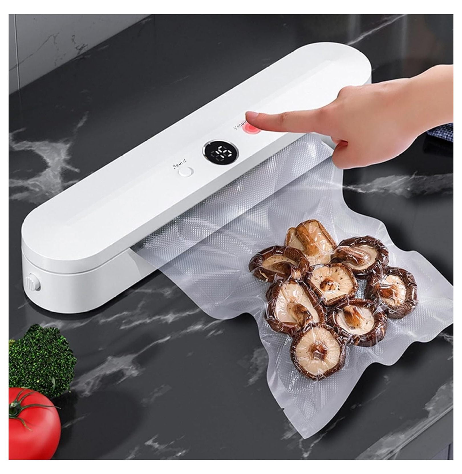 Vacuum Sealer Machine Upgraded Automatic Vacuum Sealer with LED ...