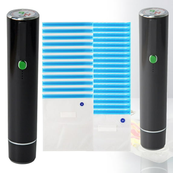 Vacuum Sealer,Mini Handheld Electric Vacuum Sealer H9, Black with Green ...