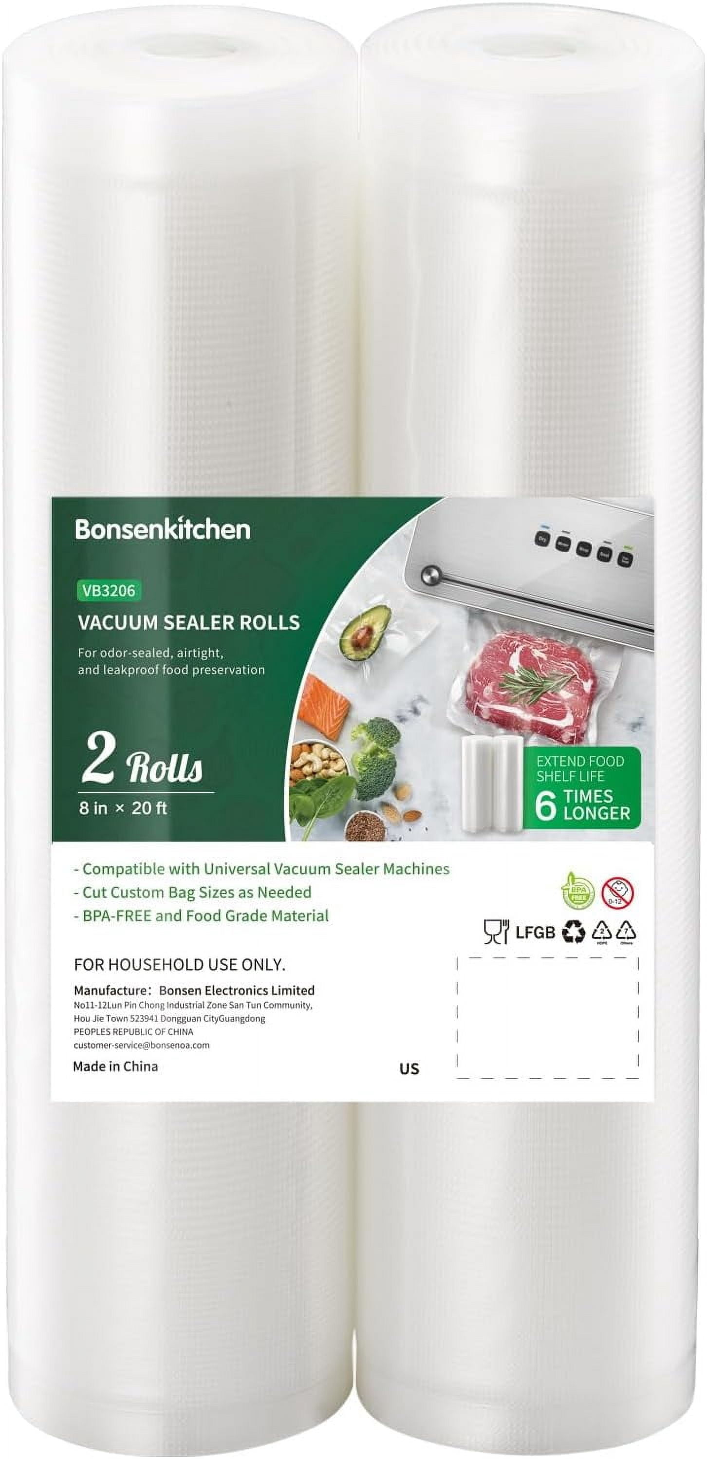 Vacuum Sealer Rolls Bags, Commercial Grade BPA Free Bag Rolls, Durable ...