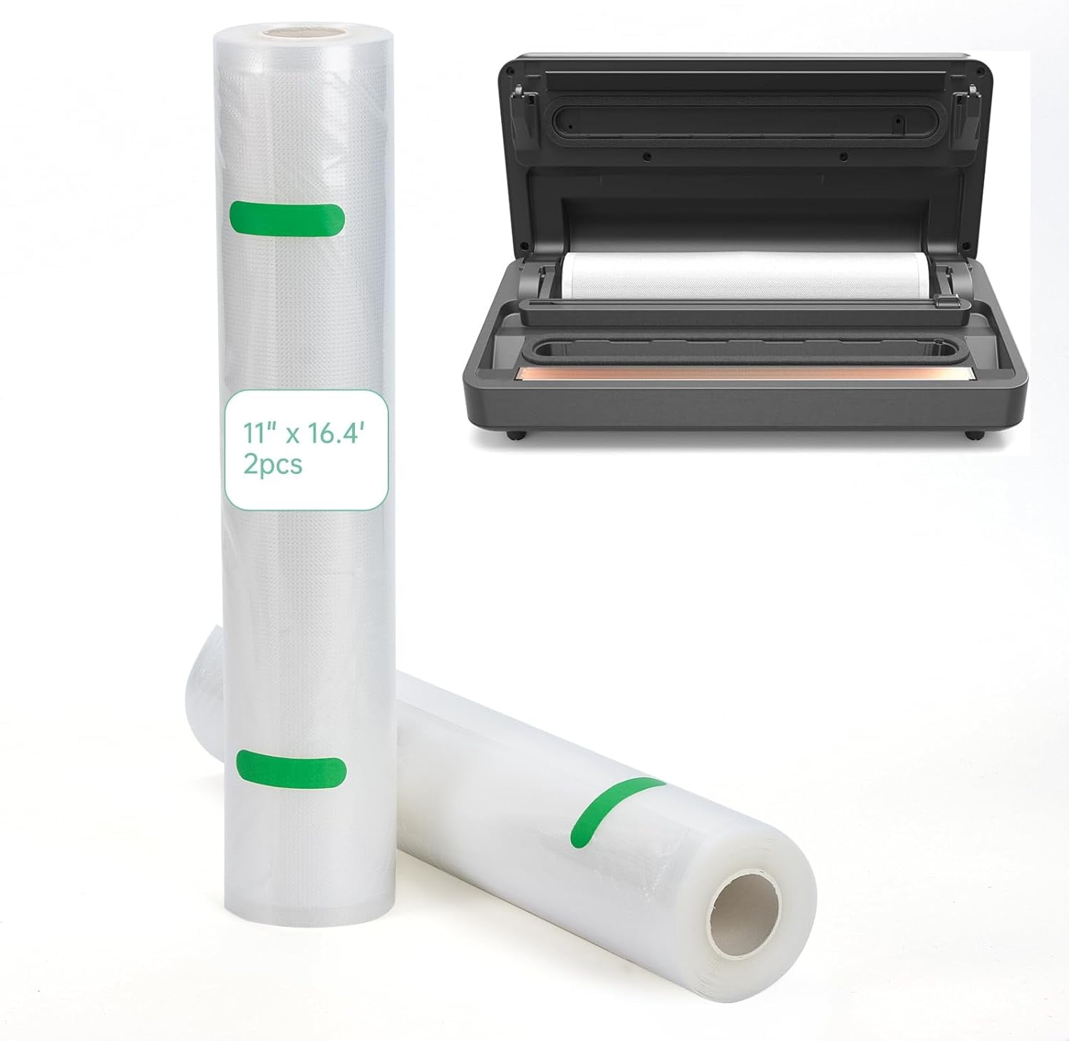 Vacuum Sealer Rolls Bags Compatible with Anova Culinary Machine, 2 ...