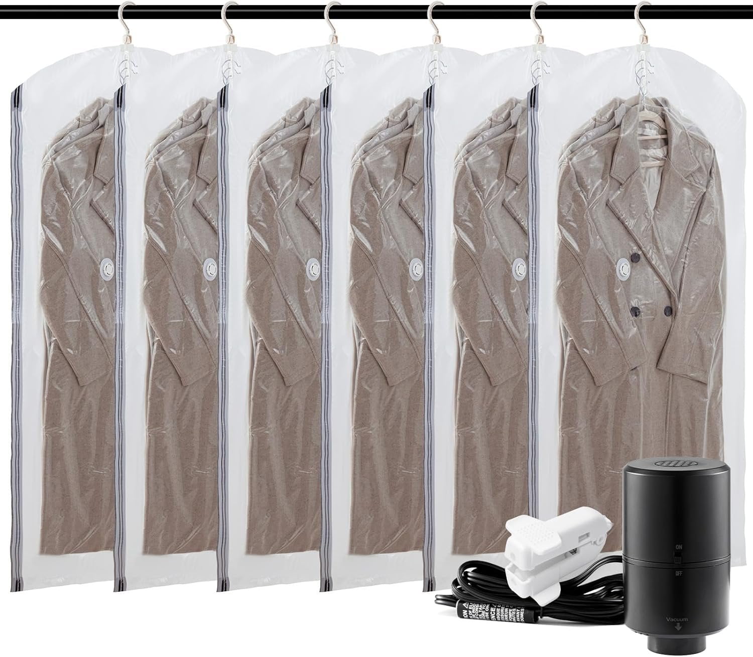 Vacuum Sealer Suction Space Saver Storage Bags for Clothes with Air ...