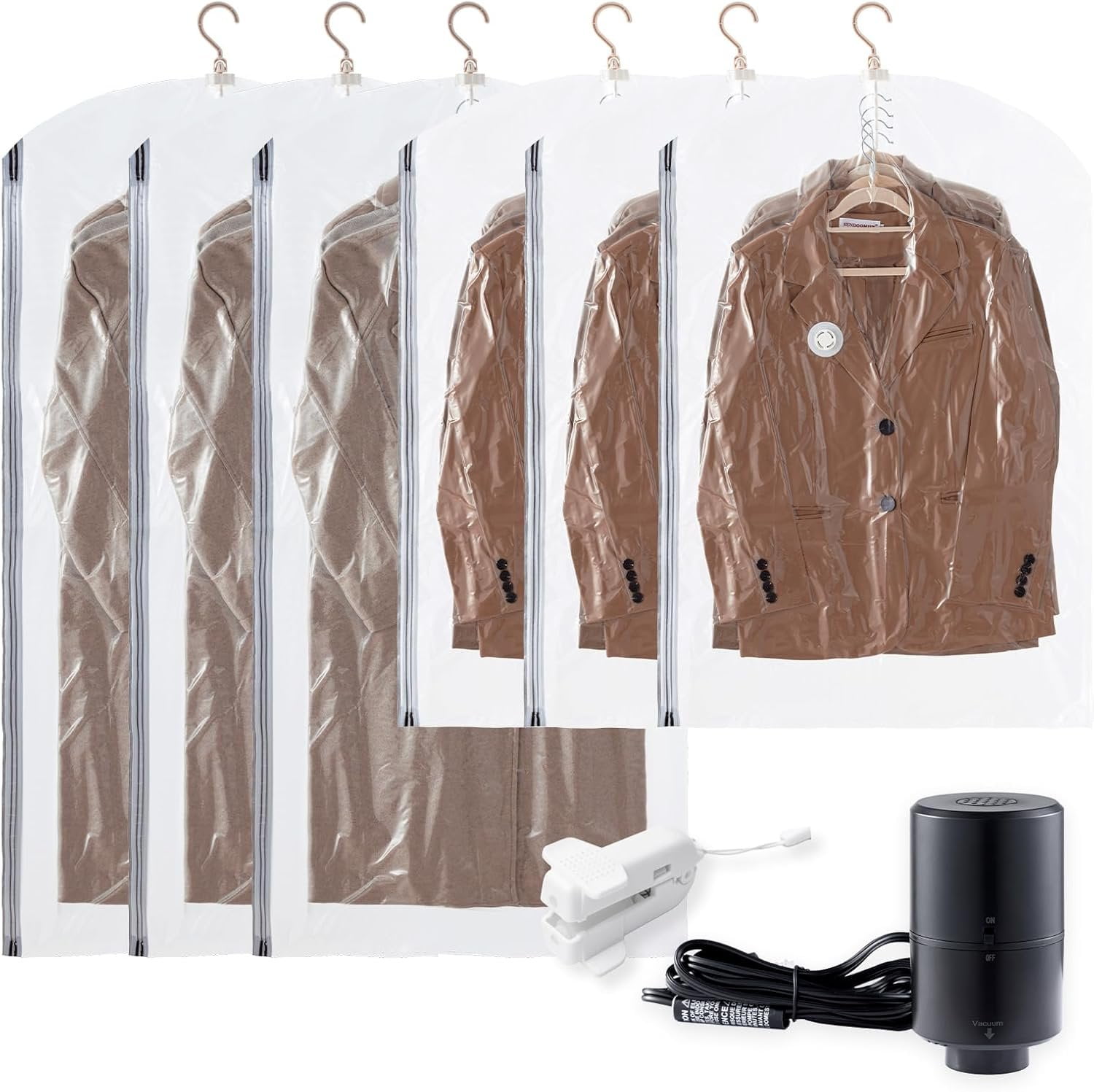 Vacuum Sealer Suction Space Saver Storage Bags for Clothes with Air ...