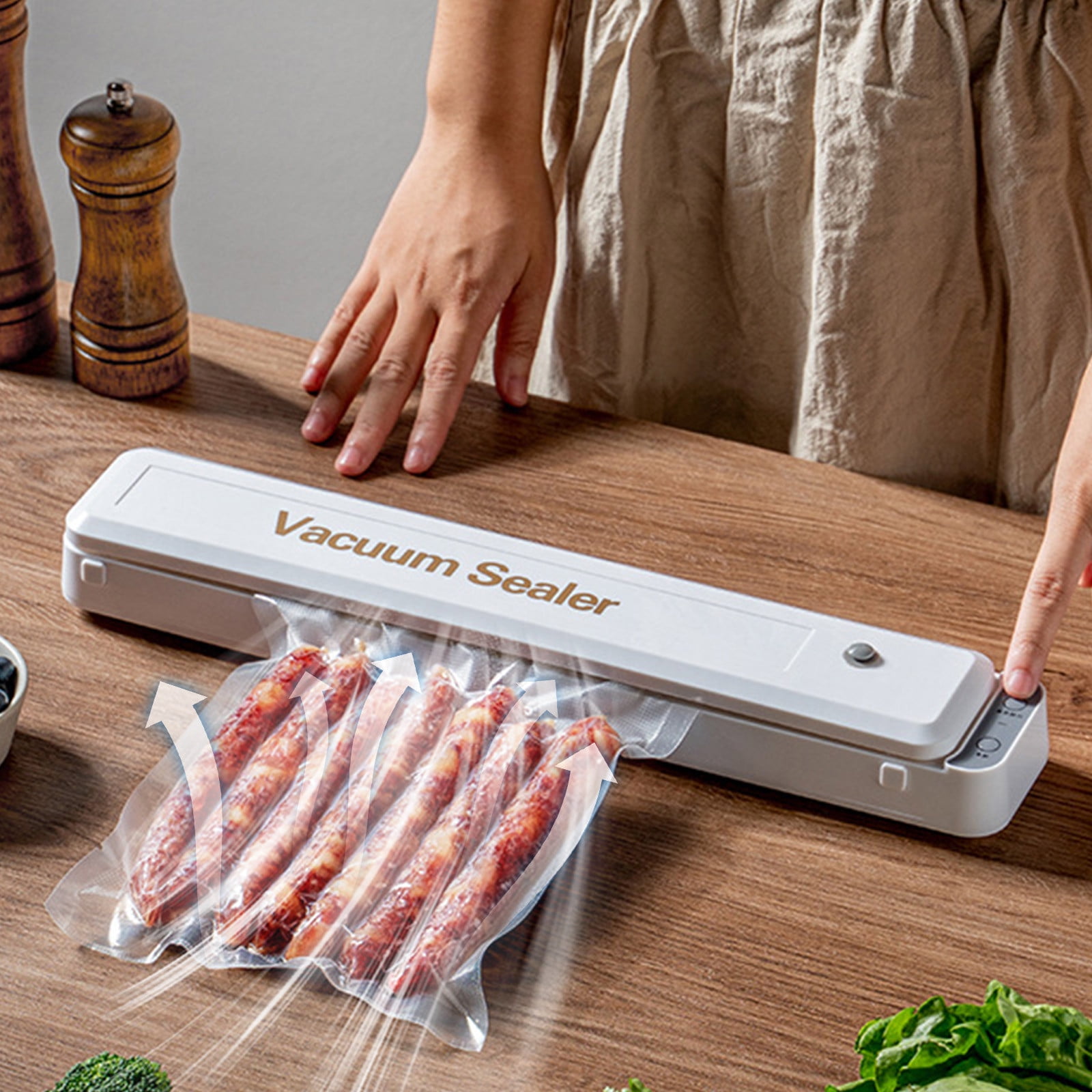 Vacuum Sealing Machine, Food Packaging System, Stainless Steel, 3-in-1 ...