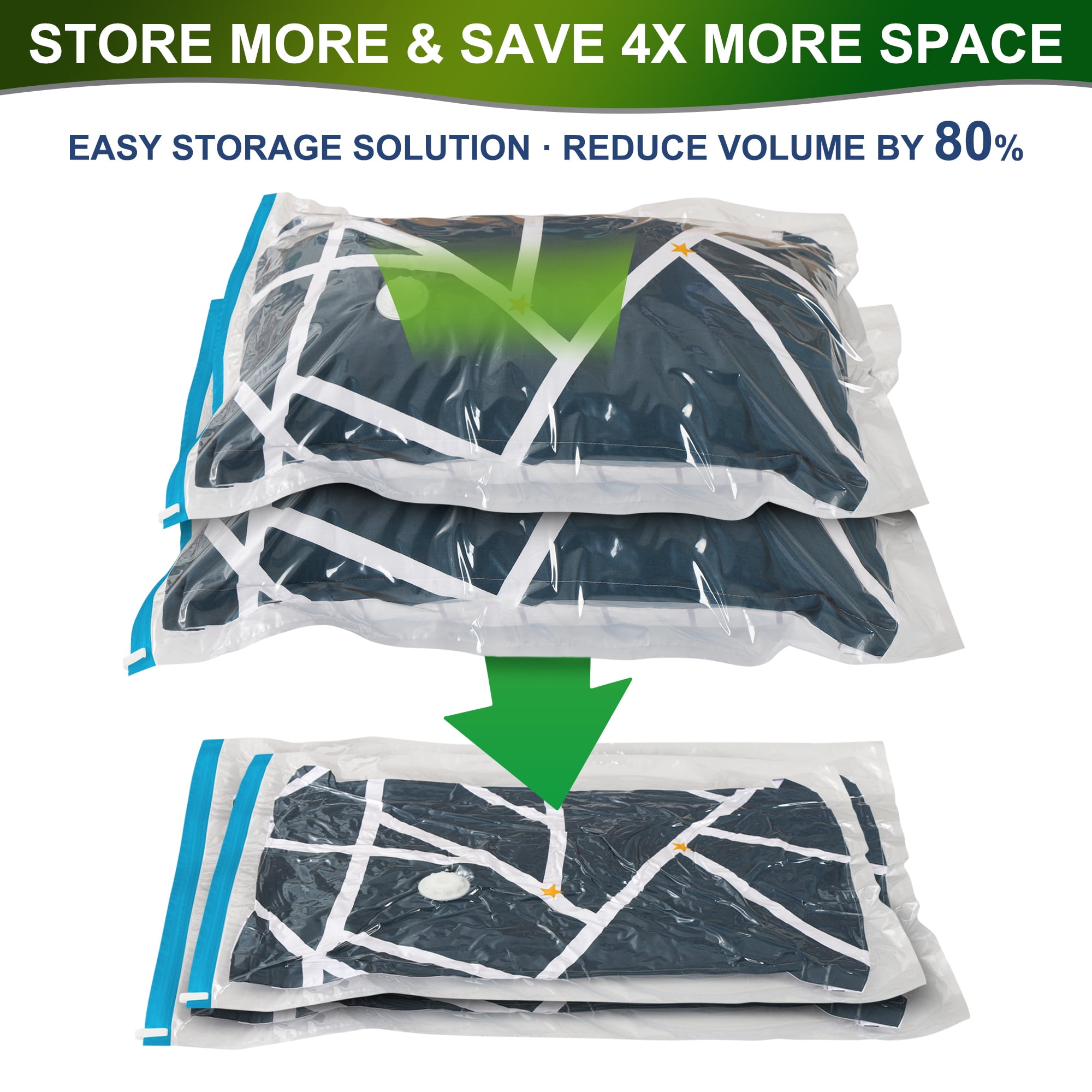 Vacuum Storage Bags, 10 Small Space Saver Bags Vacuum Seal Bags with ...
