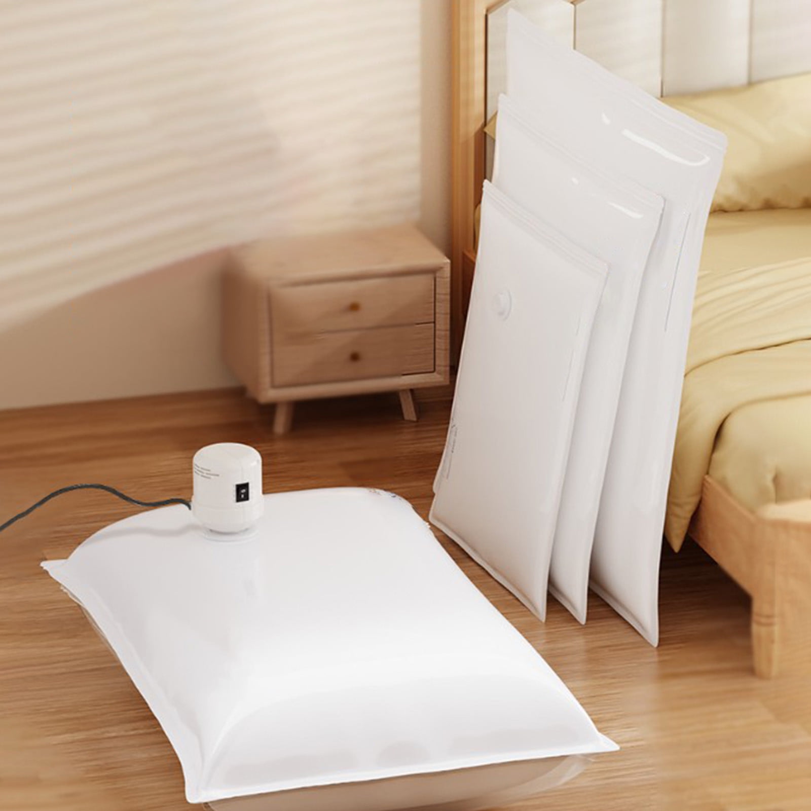 Vacuum Storage Bags, Plastic Compression Organizer for Clothes Blankets ...