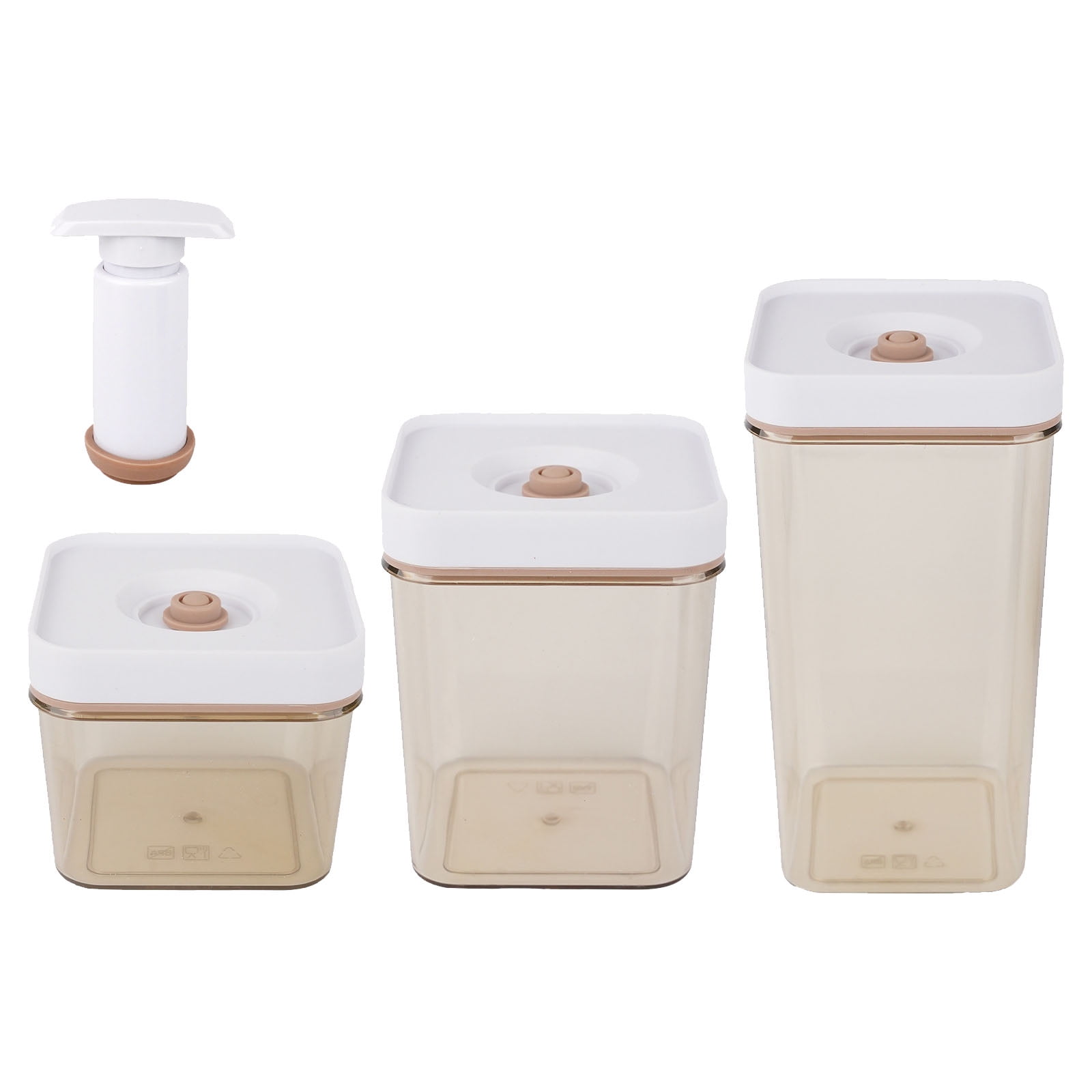 Vacuum Storage Box with Removable Drain Plate Moistures-Proof Fridge ...