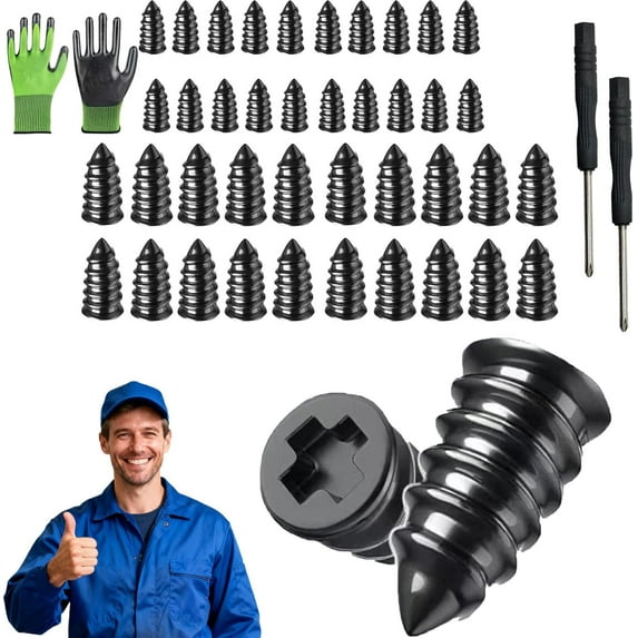 Vacuum Tire Mending Nail,60PCS Tire Repair Rubber Nails Kit with 2 Sizes,Tires Repairs Kit with ...