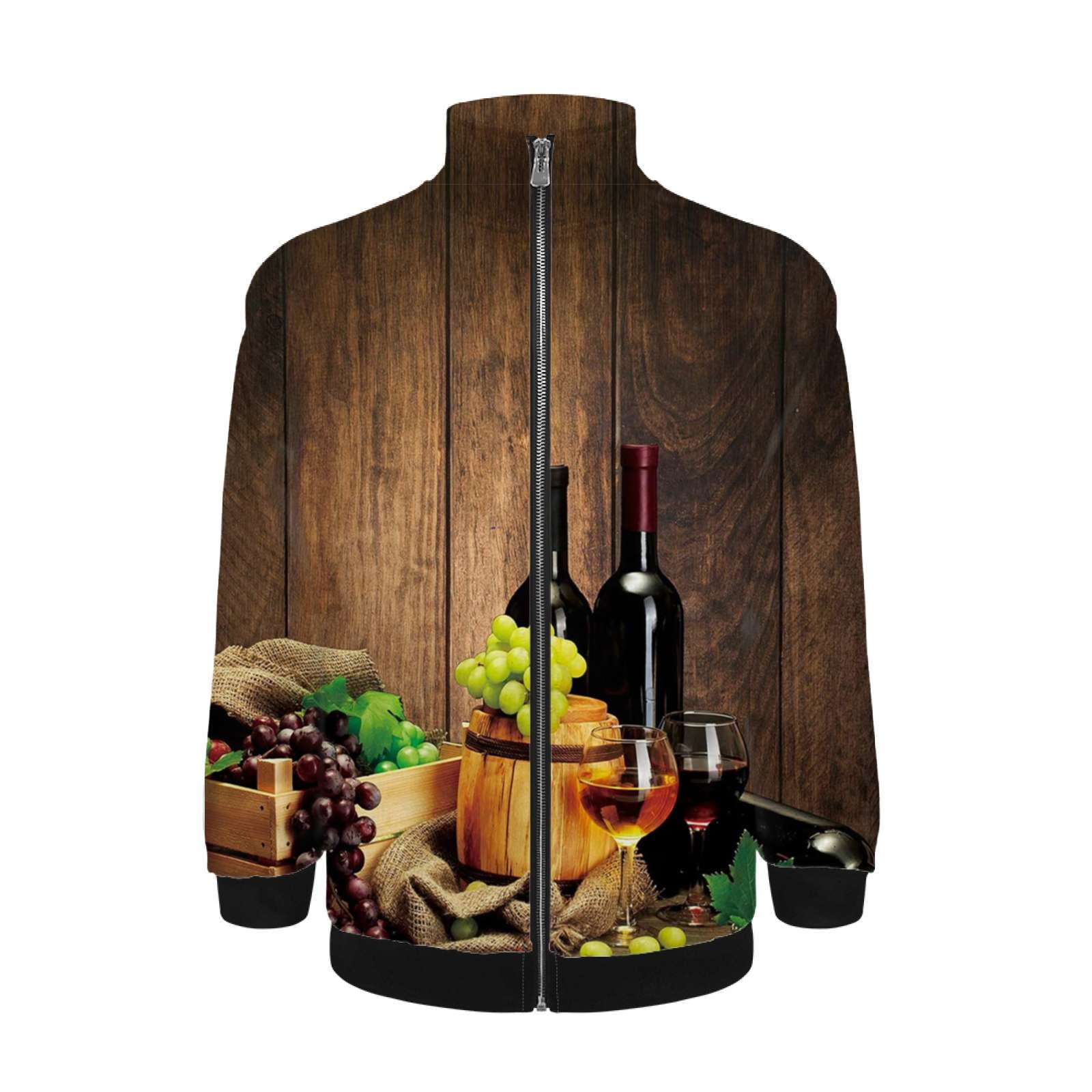 Vacuum Wine Stopper Jacket Men's Street Cool Long Sleeves Coat ...