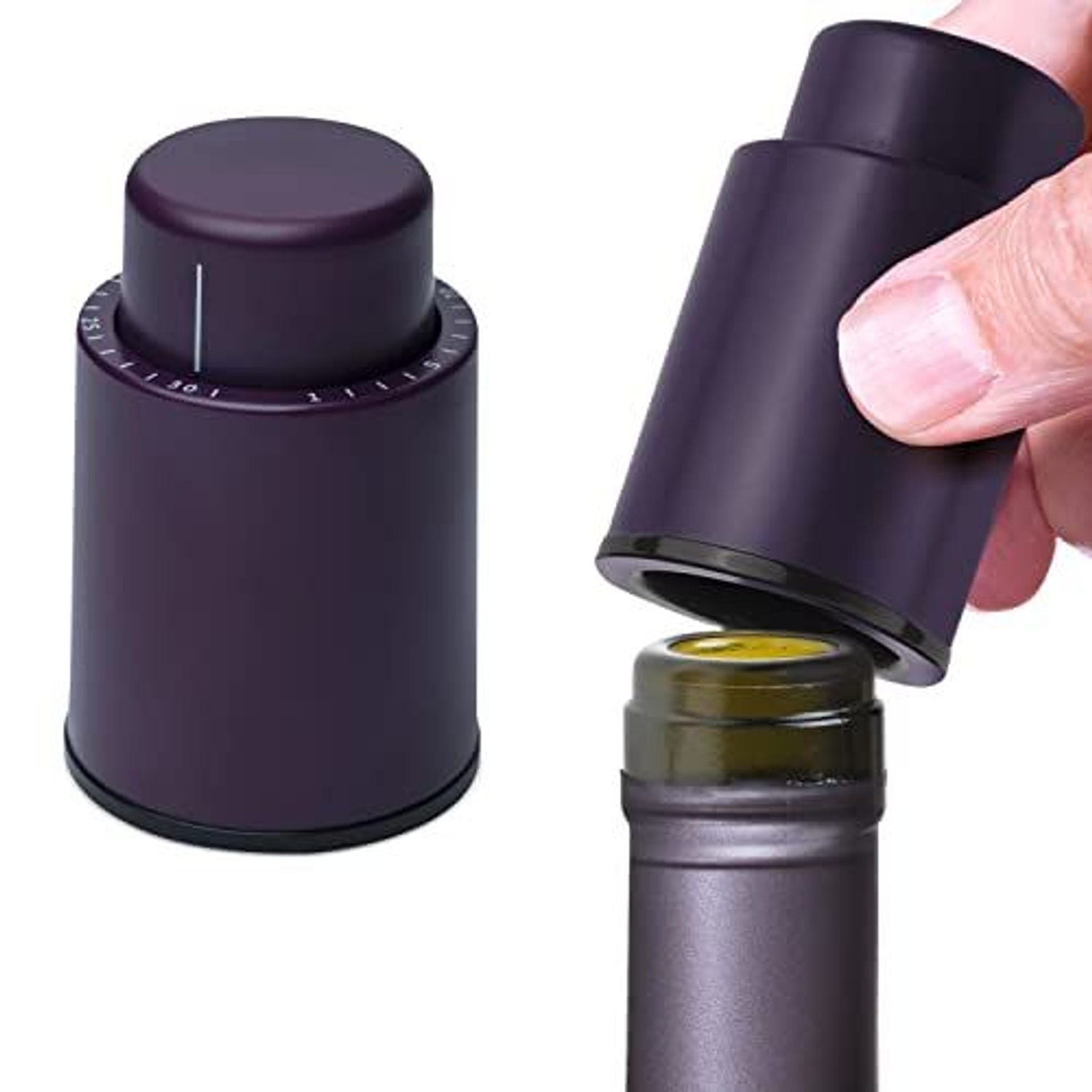Vacuum Wine Stoppers - Leak-Proof Vacuum Pump Wine Preserver - Vacuum ...