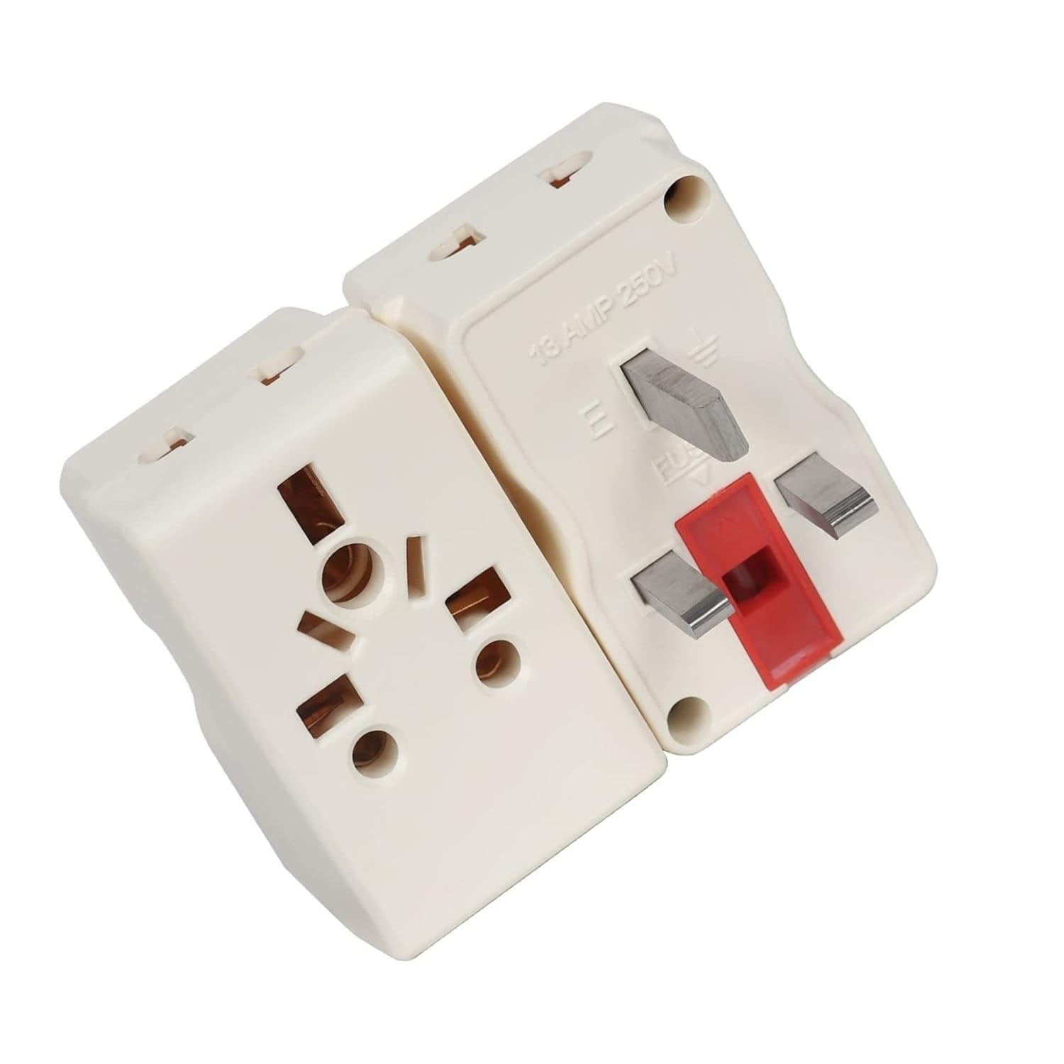 Vadda Bai 1 Nos Type G Flat Pin Conversion Plug Adapter 13A 250V MultiPlug with Fuse for Travel ...