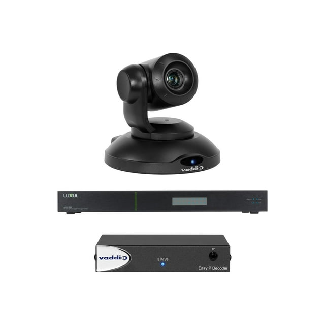 Vaddio EasyIP 10 Base Kit, Includes EasyIP PTZ Camera, EasyIP Decoder ...