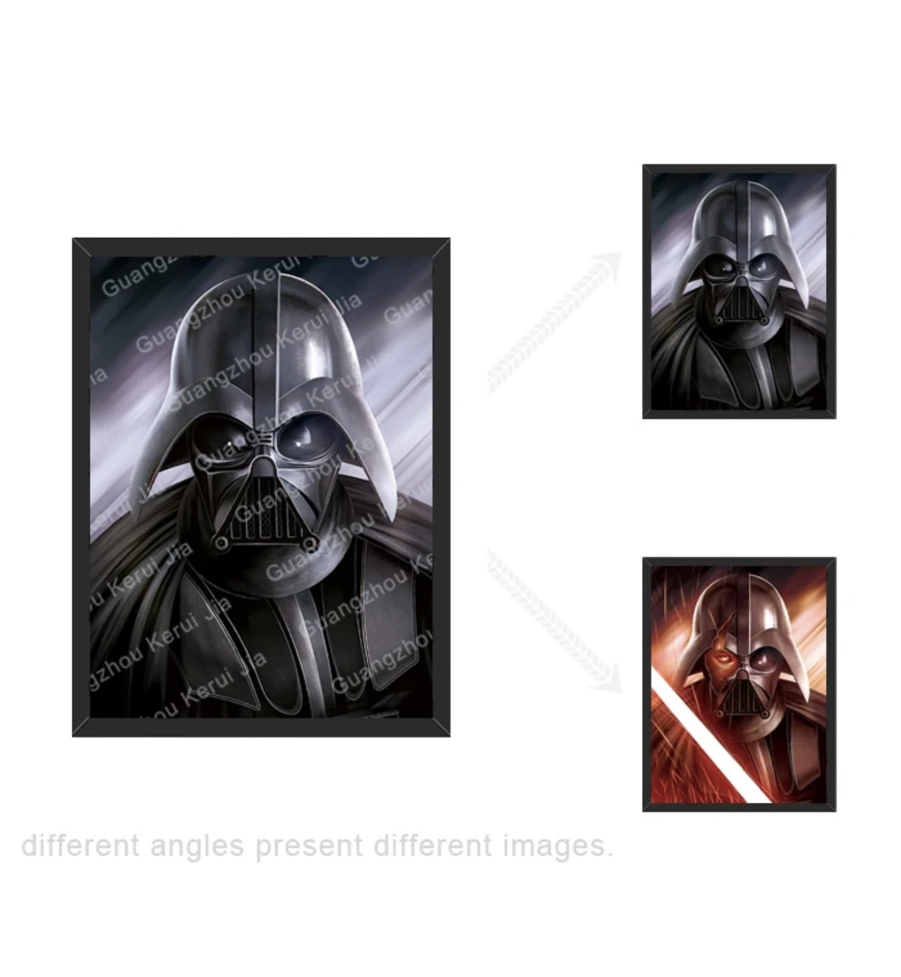 Vader Poster 3D Effect, 2 images in one, 3D Lenticular Effect - Walmart.com