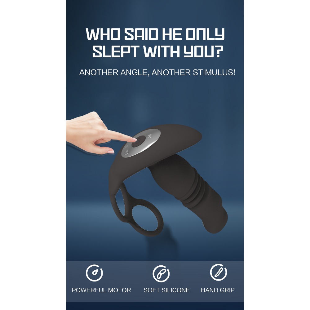 Vader Men With Prostate Massager Telescopic Vibration App Wireless