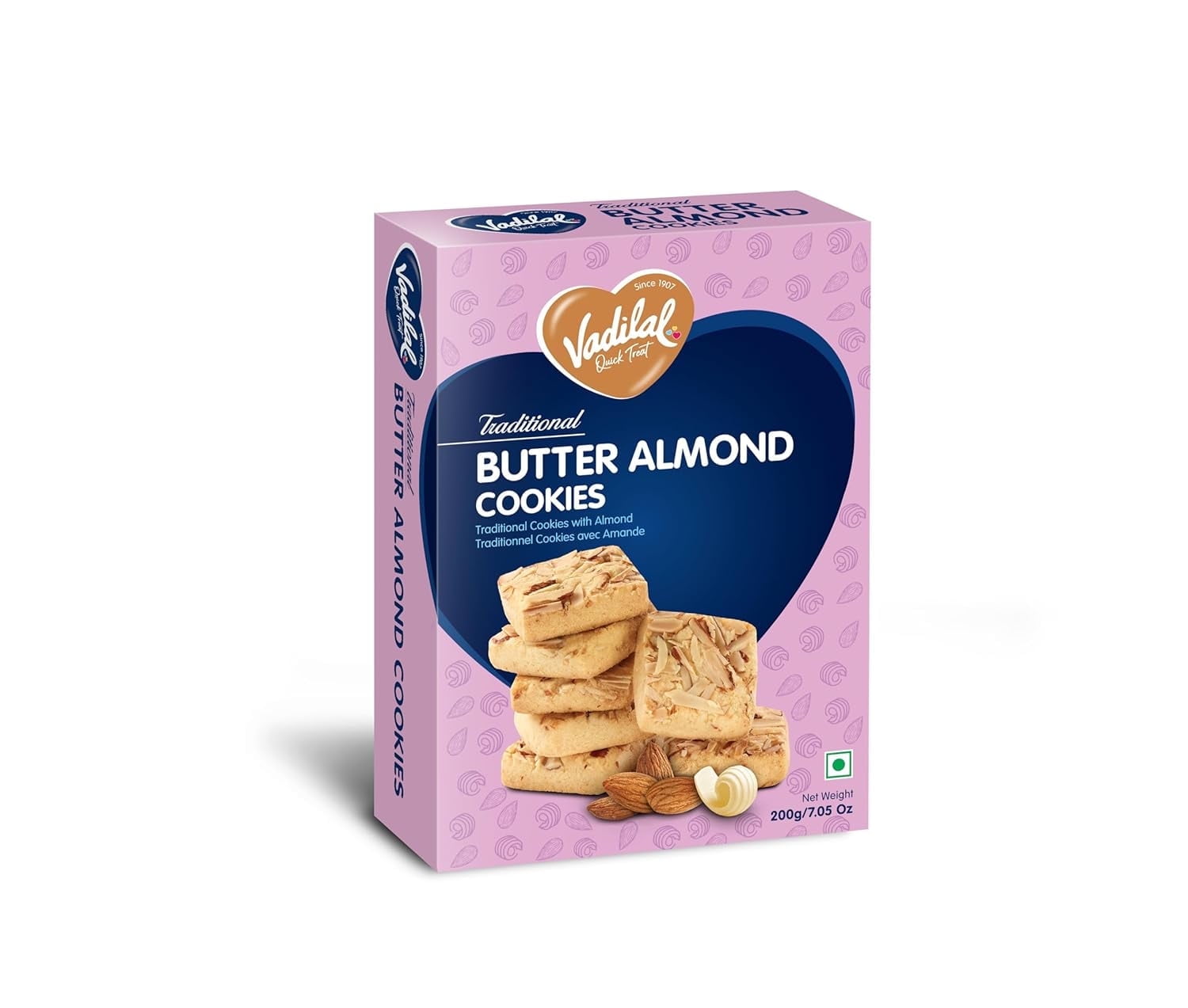 Vadilal Quick Treat Butter Almond Cookies (Traditional Almond & Cookies ...