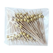 100 Pcs Toothpick Kabob Skewers Bamboo Cocktail Sticks Sandwich ...