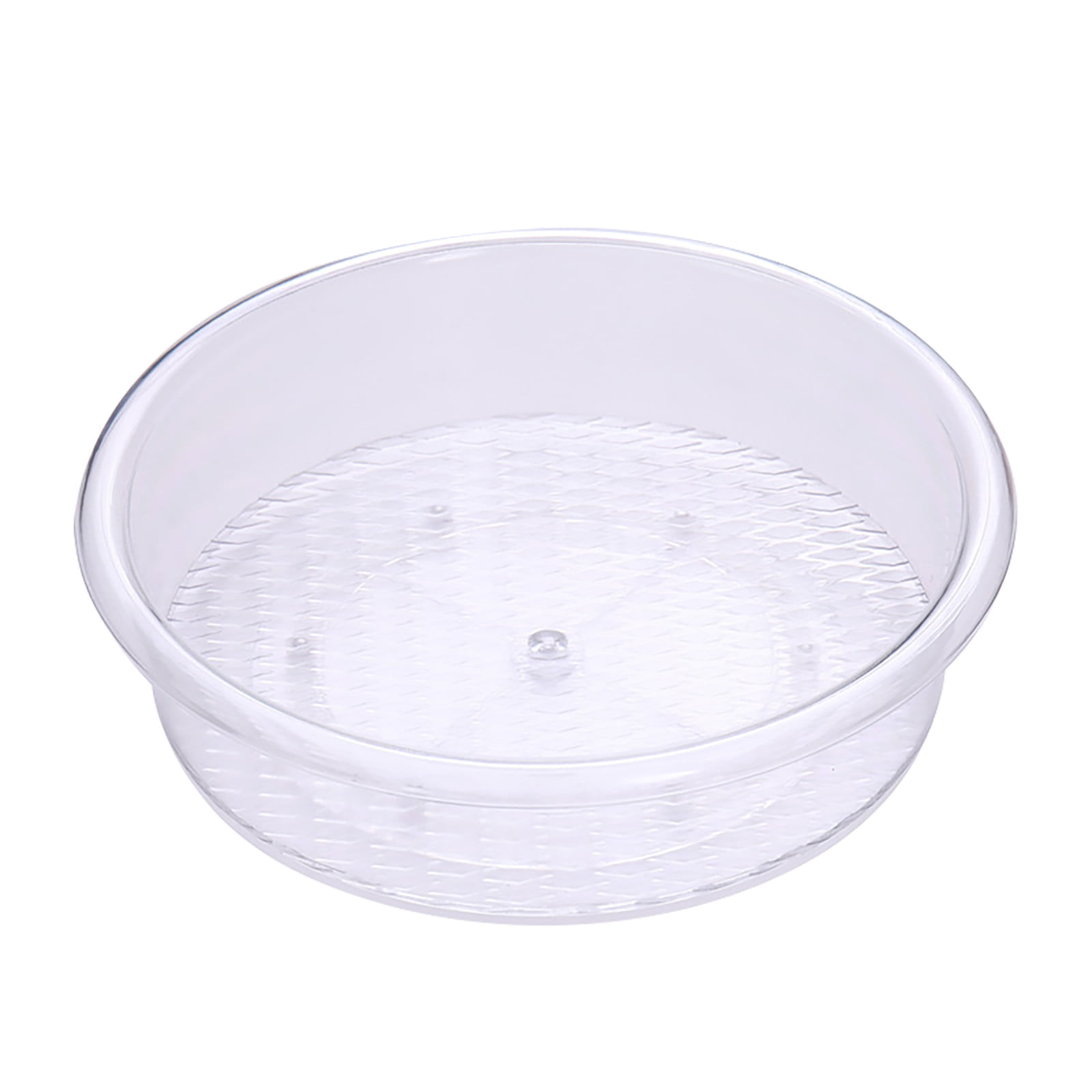 Vadktai 360° Rotating Makeup Organizer Clear Turntable Lazy Organizer ...