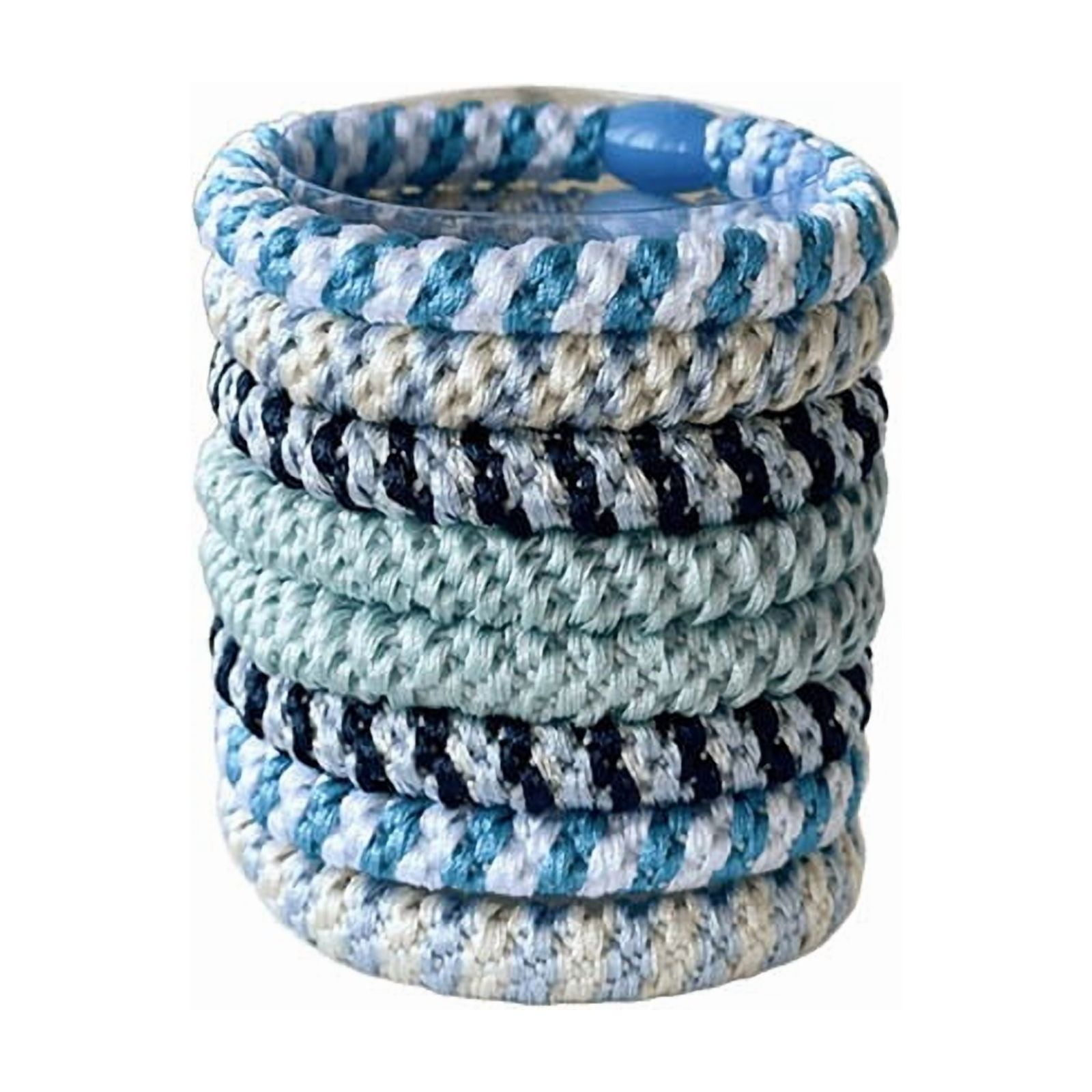 Vadktai 8PCS Hair Ties for Thick Hair, Grab & Go Ponytail Holders ...