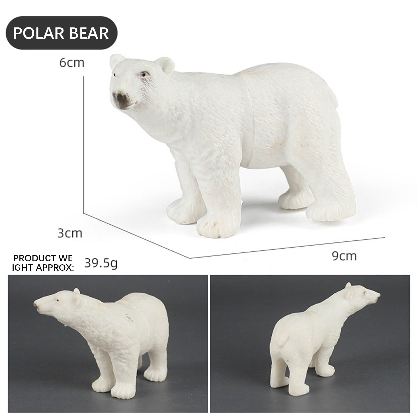 Vadktai Animals Figure, Mini Jungle Toys Set, Realistic Wild Vinyl ...