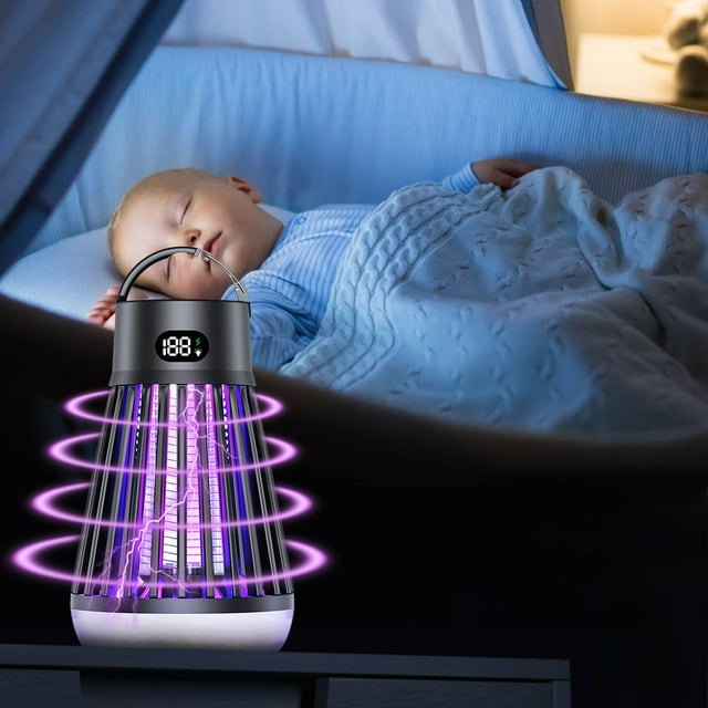 Vadktai Bug Zapper Outdoor and Indoor, Rechargeable Mosquito and Fly ...