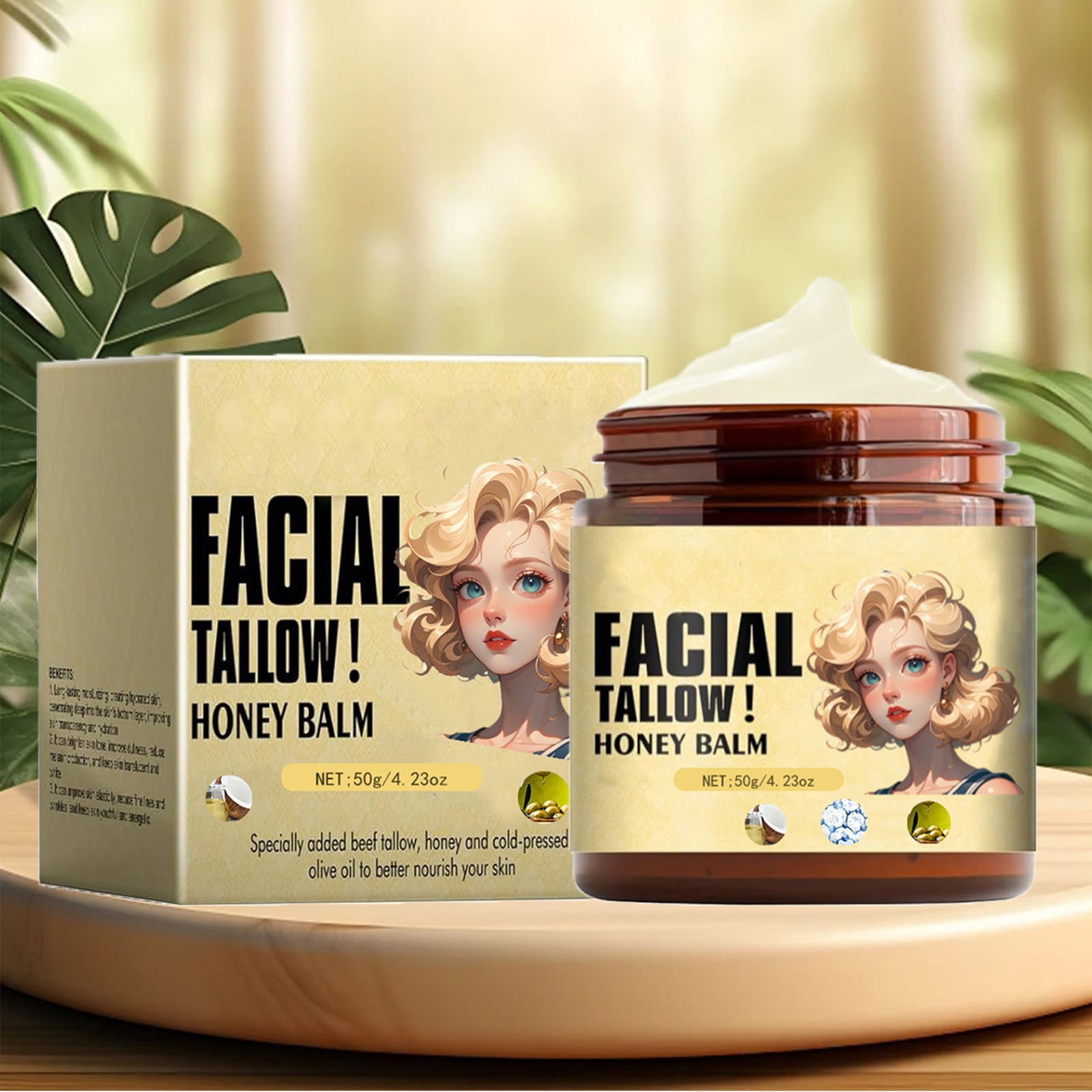 Vadktai Deals Tallow Balm, Beef Tallow for Skin, Grass Fed Tallow and ...