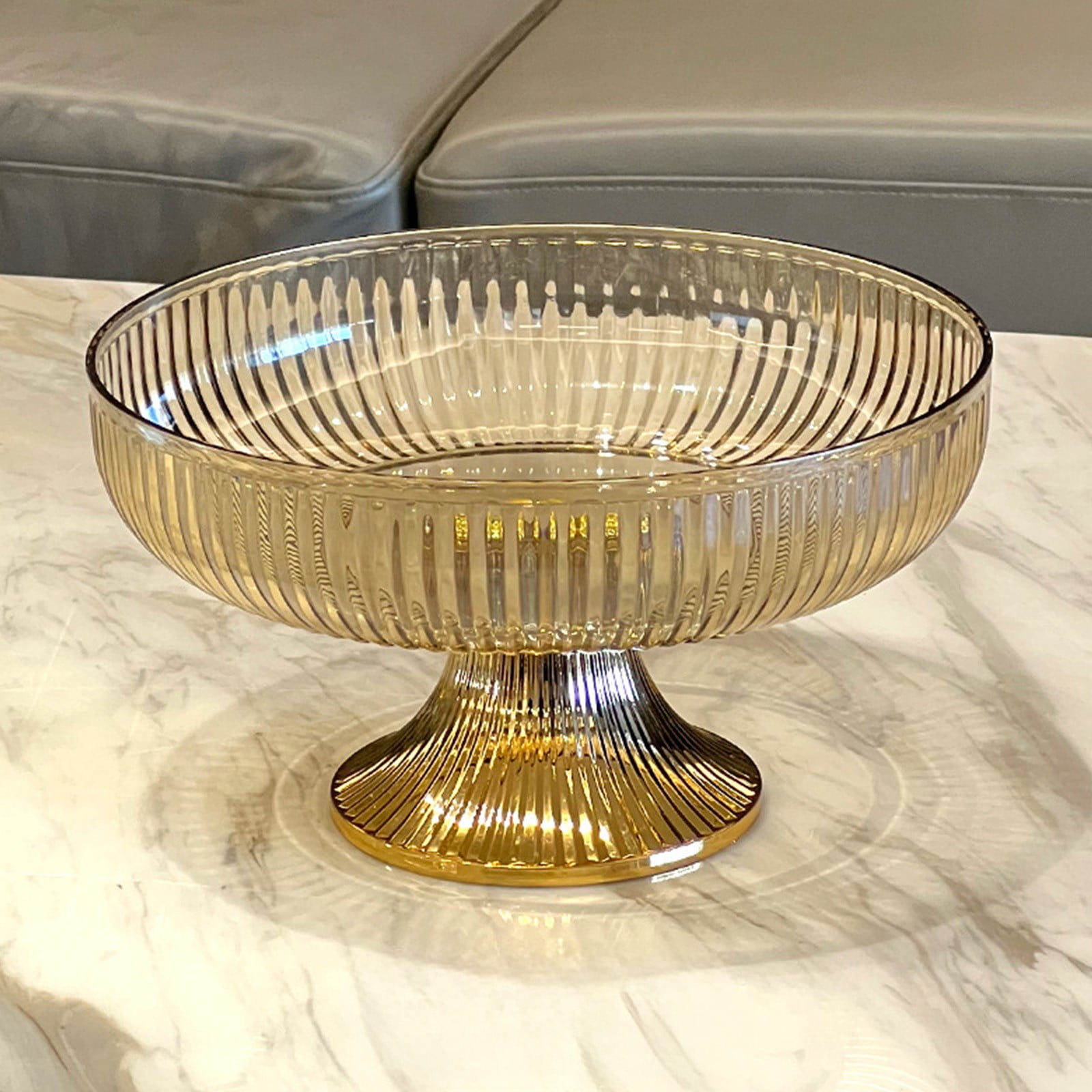 Vadktai Fruit Bowl, Large Decorative Bowl, Decorative Pedestal Bowl for ...