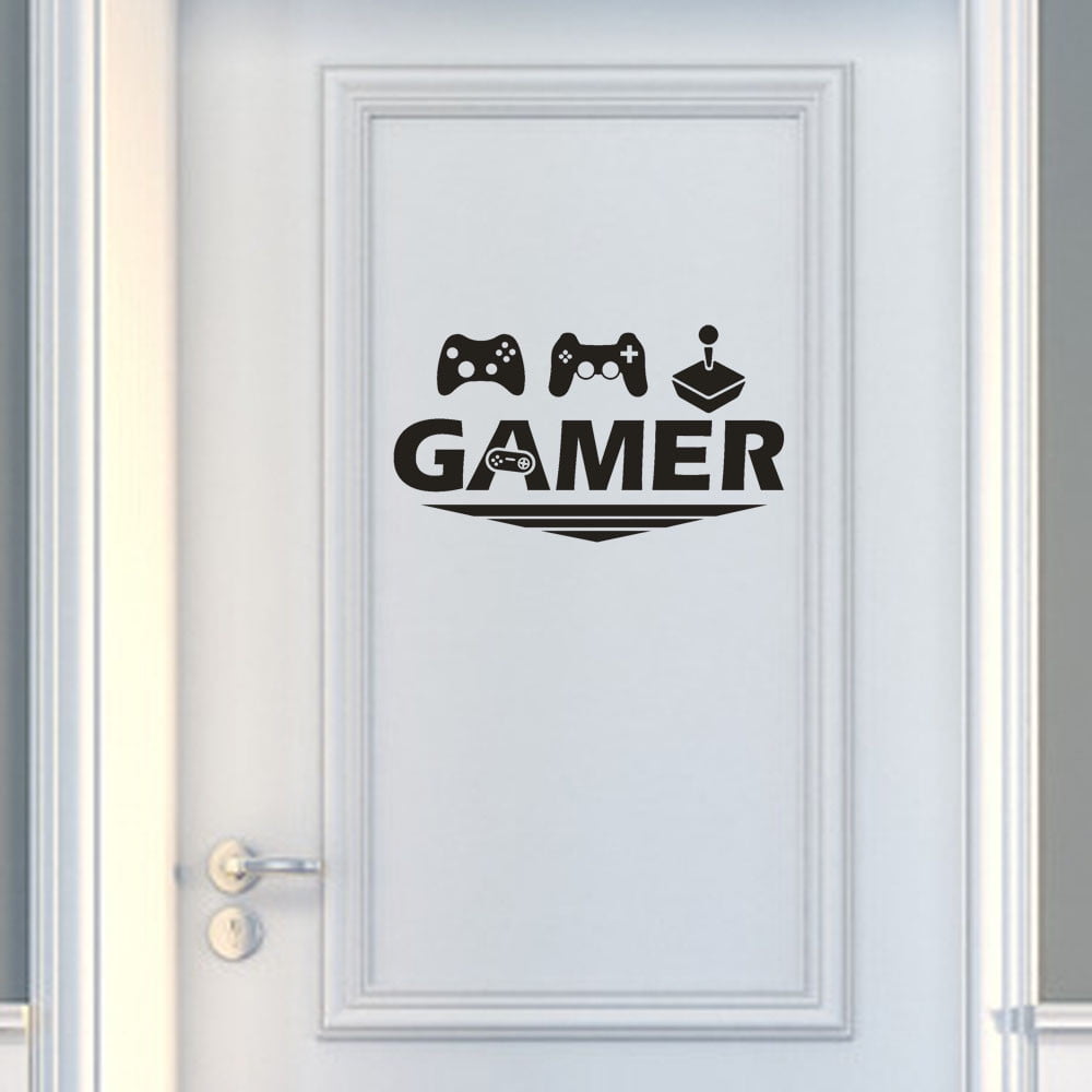 Vadktai Gamer Wall Decals Vinyl Game Controller Wall Stickers Children ...