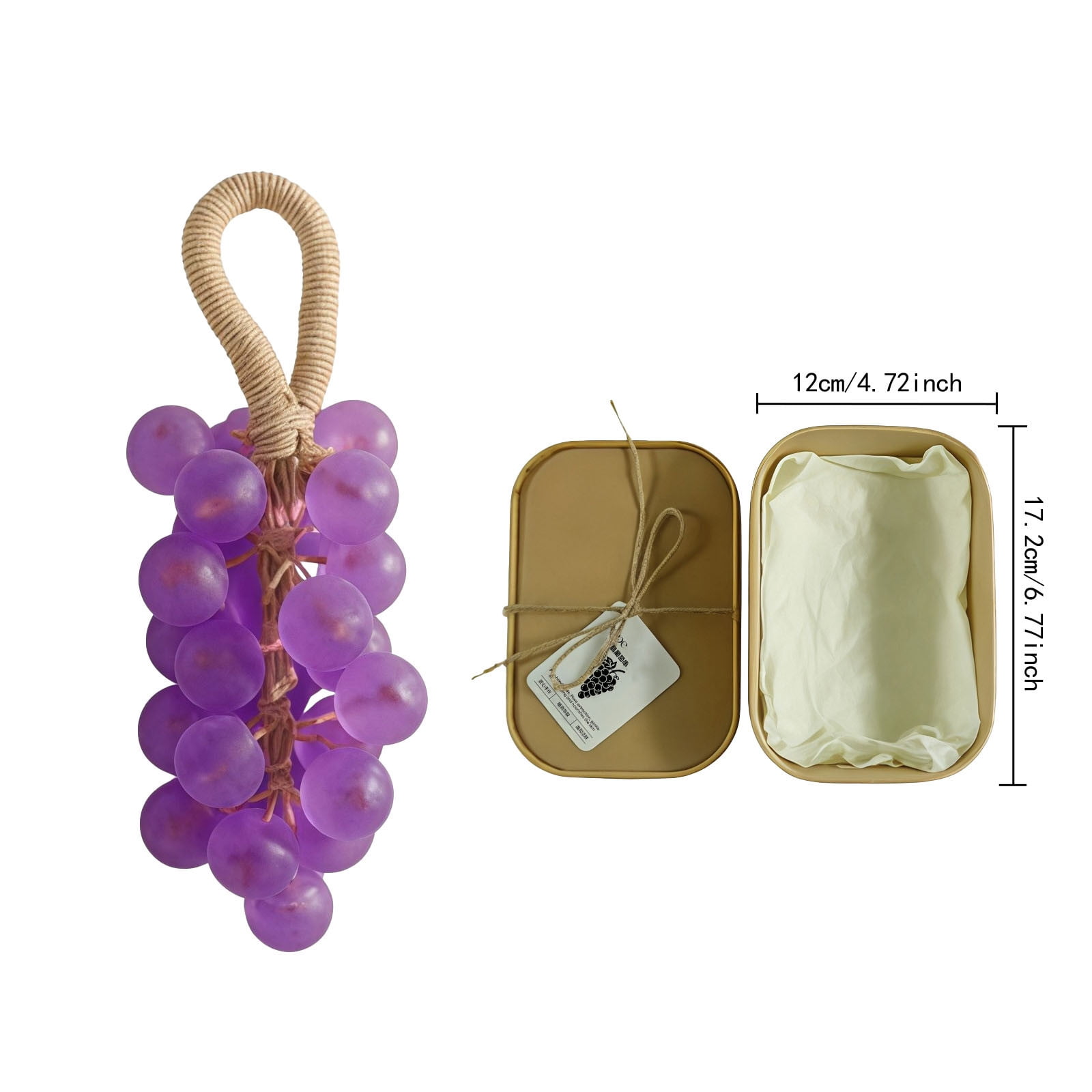 Vadktai Grape Soap on a Rope, Handcrafted Grape Cluster Shaped Soaps ...