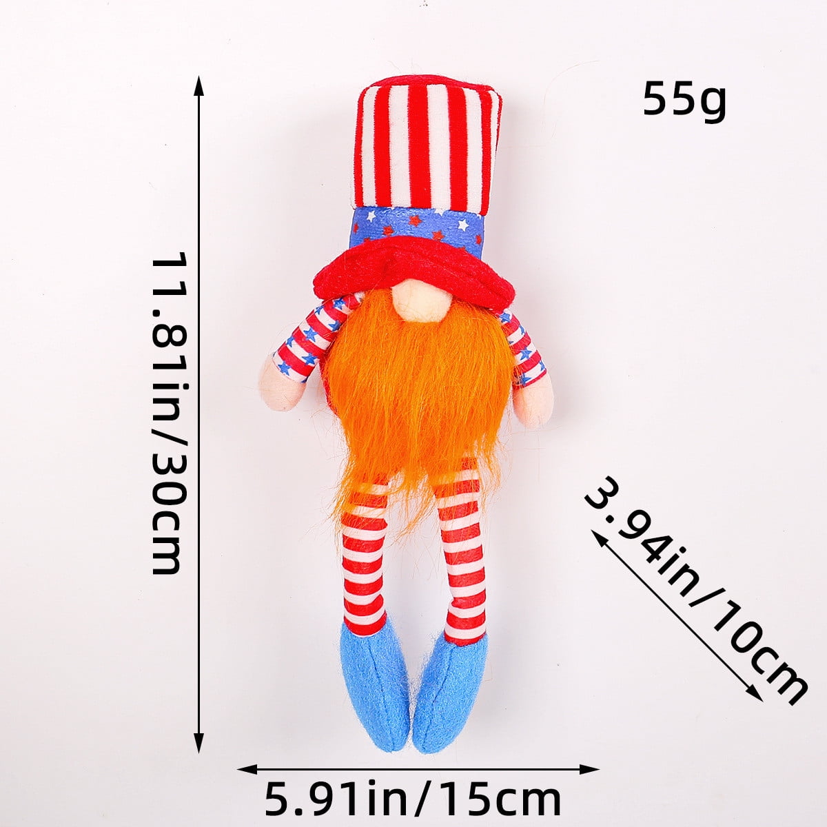 Vadktai Independence Day Patriotic Gnome, Plush Gnome Doll, Memorial ...