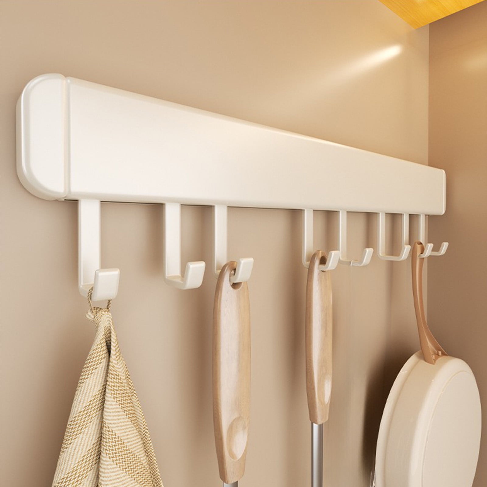 Vadktai Kitchen Utensil Hanger - 1 Pcs Wall Mounted Hooks, No Drilling ...