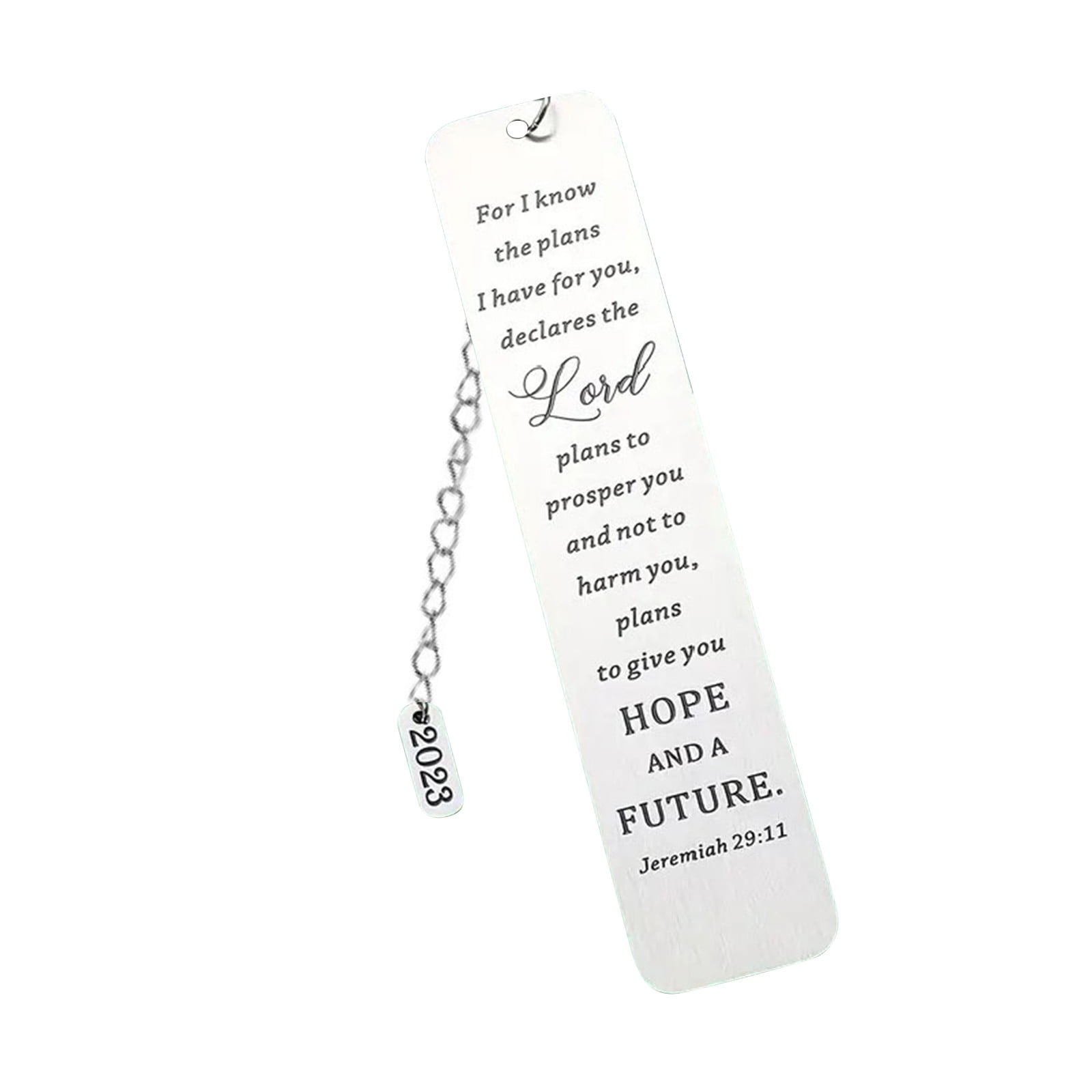 Vadktai Metal Stainless Steel Bookmark, 2pcs Inspirational Lettering ...