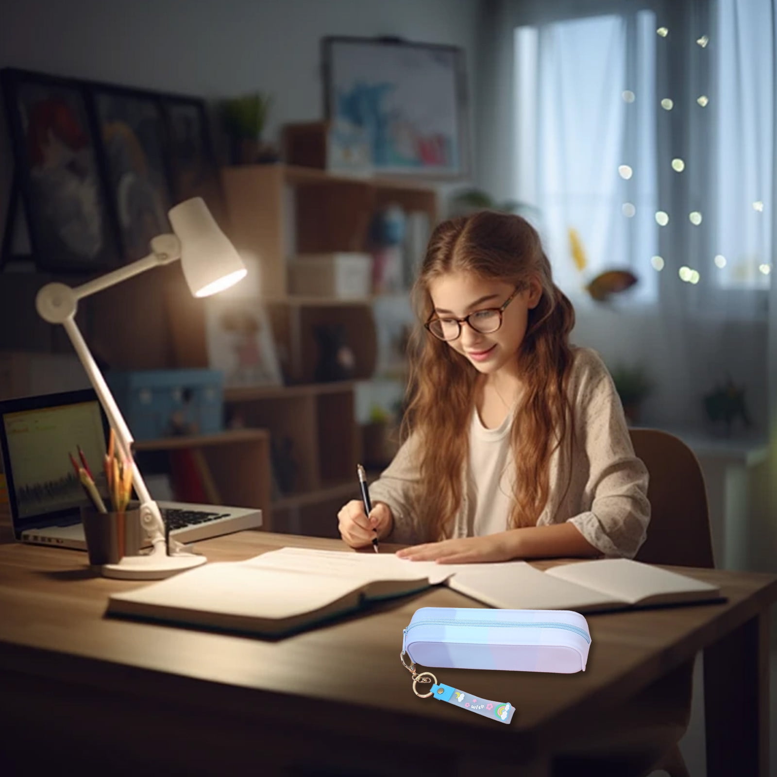 Vadktai Pencil Case, Colorful Silicone Waterproof Pencil Pouch ...