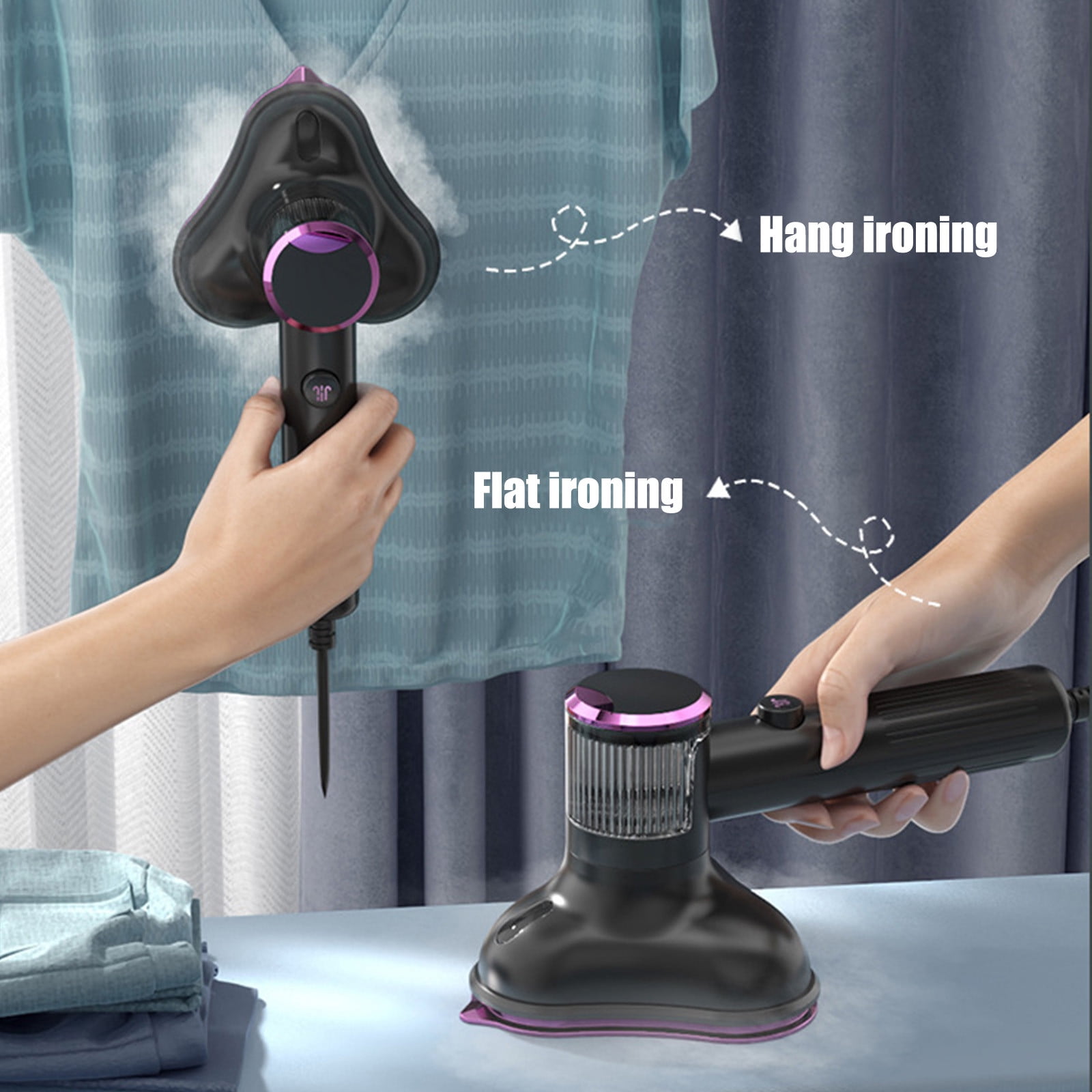 Vadktai Upgrade Portable Mini Ironing Machine, Handheld Iron, Travel ...