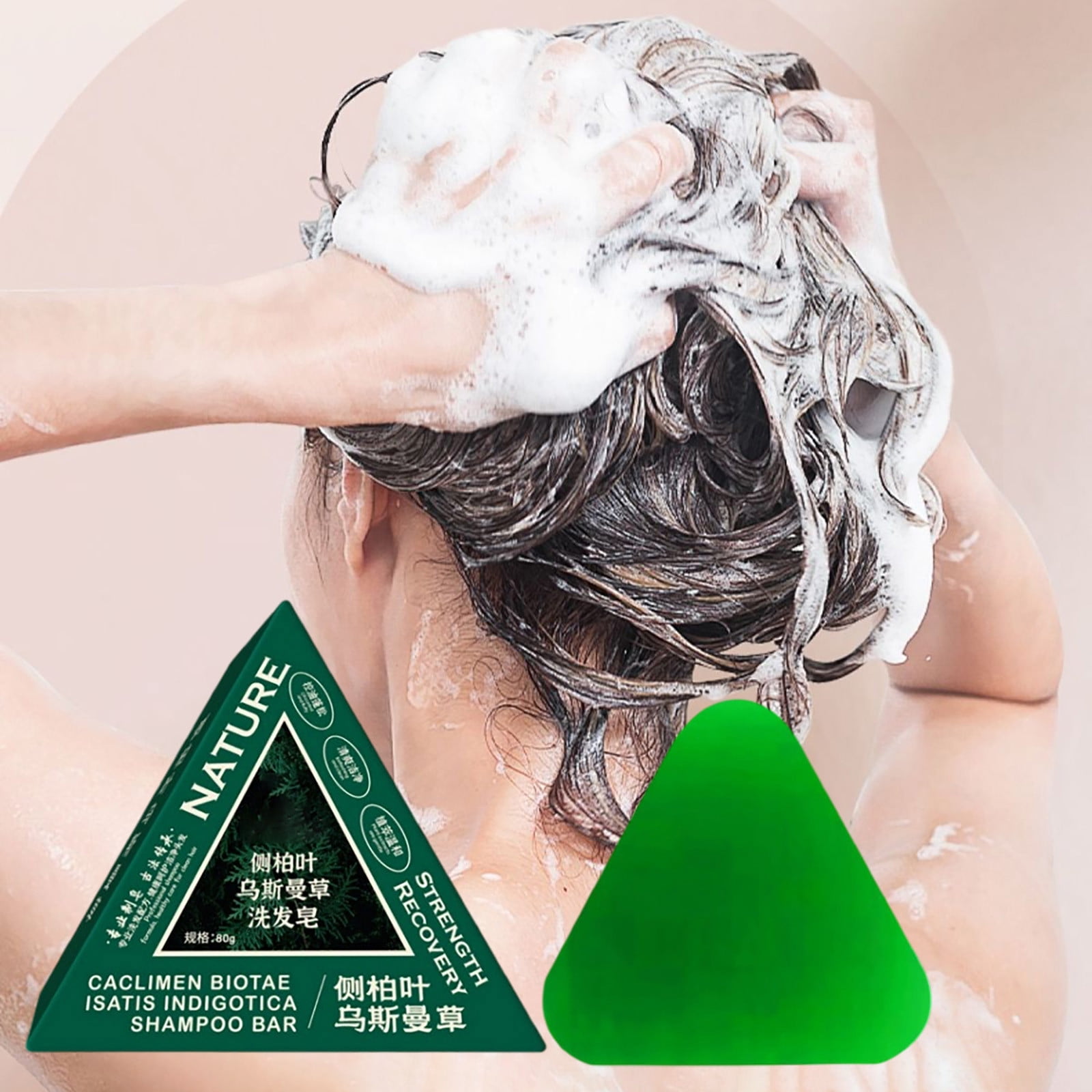 Vadktai Usman Grass Soap Shampoo, Nature Triangle Shampoo Bar, Perfect ...