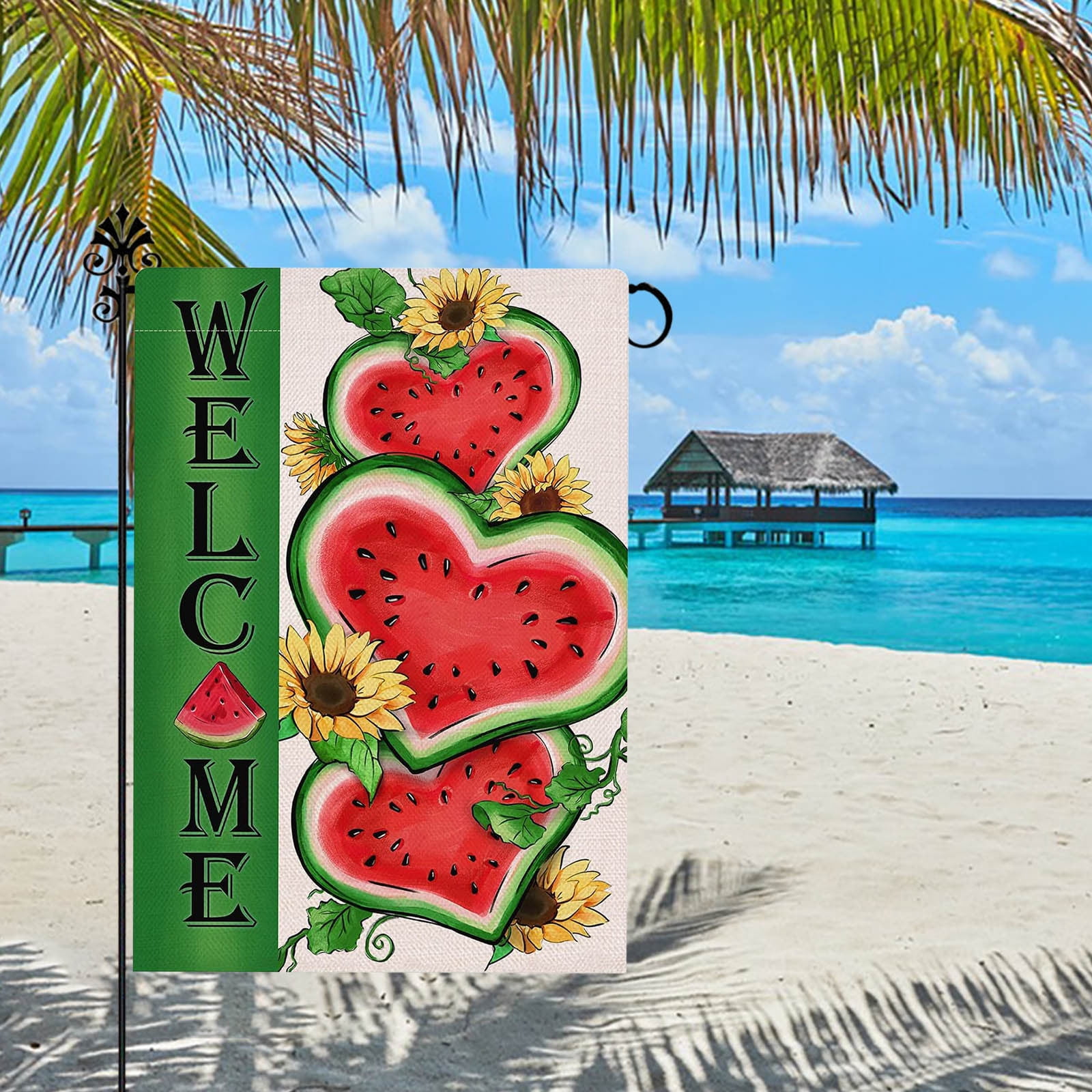 Vadktai Welcome Summer Garden Flag, 12x18 inch Double Sided, Small ...