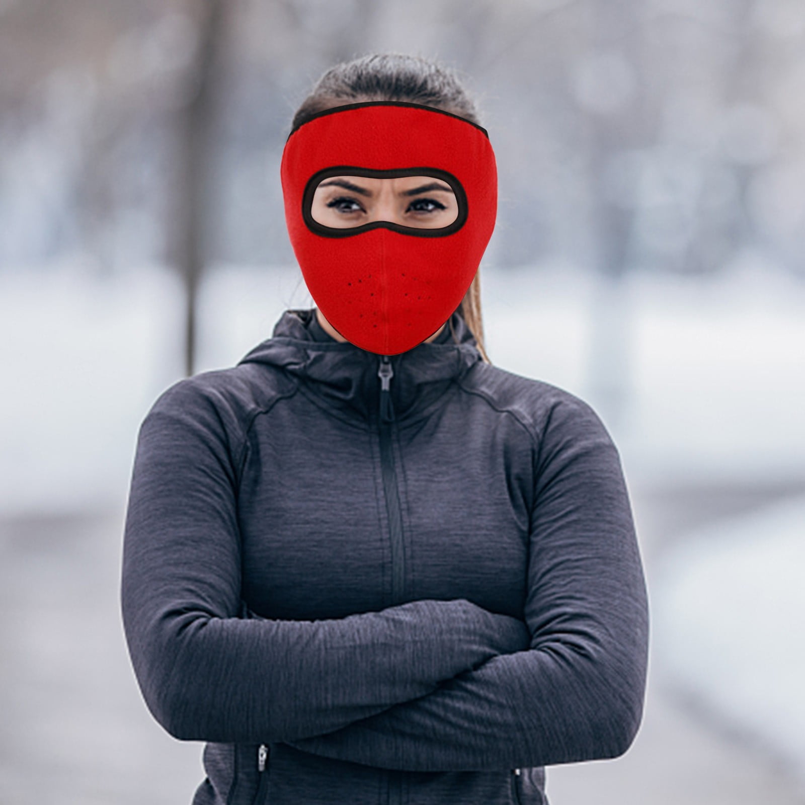 Vadktai Winter Fleece Ski Mask for Women, Balaclava Face Mask Men Full ...