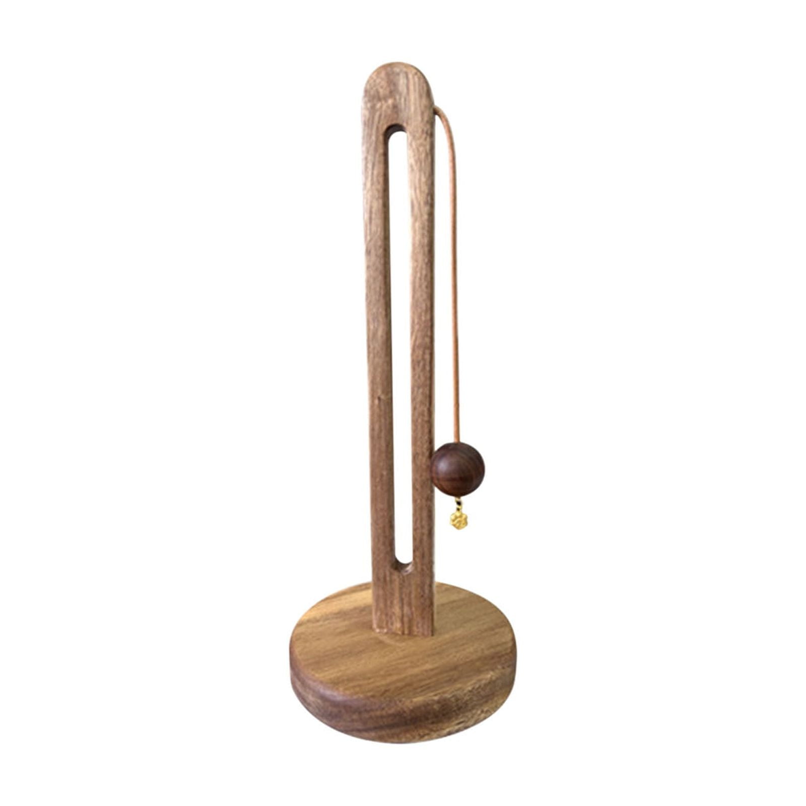 Vadktai Wooden Paper Towel Holder, Wooden Stand Up Paper Towel Roll ...