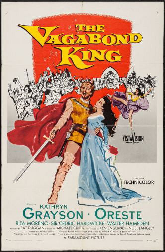 Vagabond King The poster 12x16 Print on Metal Sign 12in x 16in Multi ...
