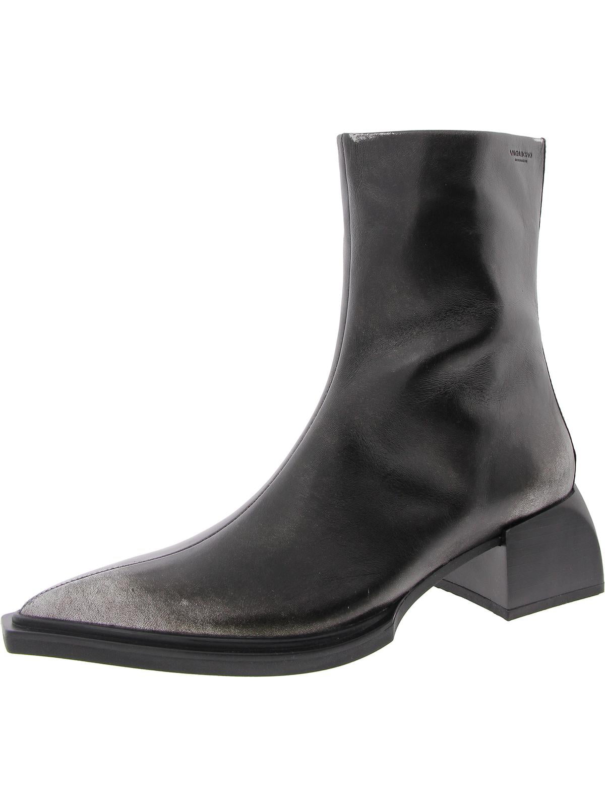 Vagabond Womens Vivian Zipper Leather Mid-Calf Boots - Walmart.com