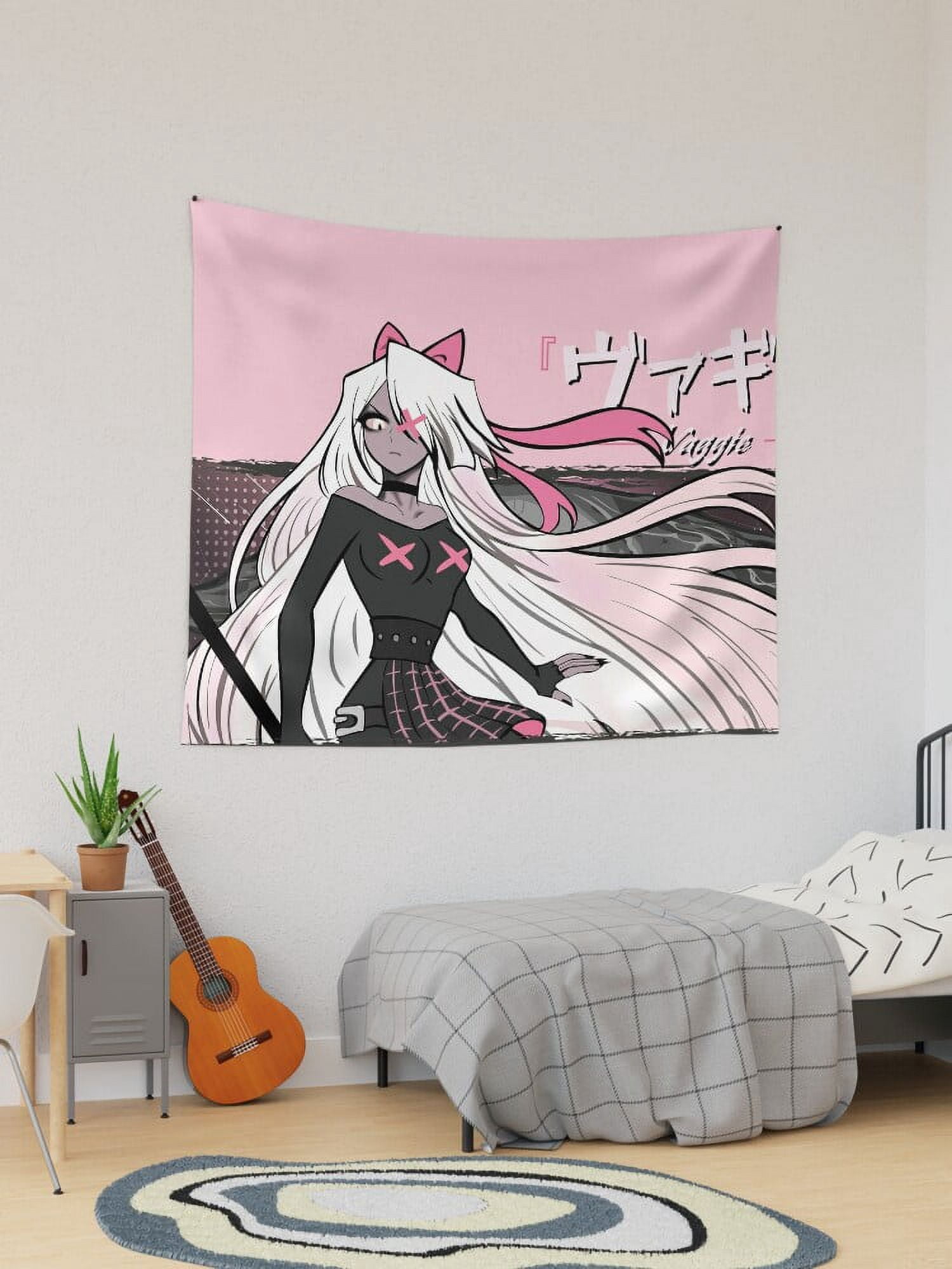 Vaggie Goth Skyness | Hazbin Hotel Tapestry Tapestries Decor Wall ...