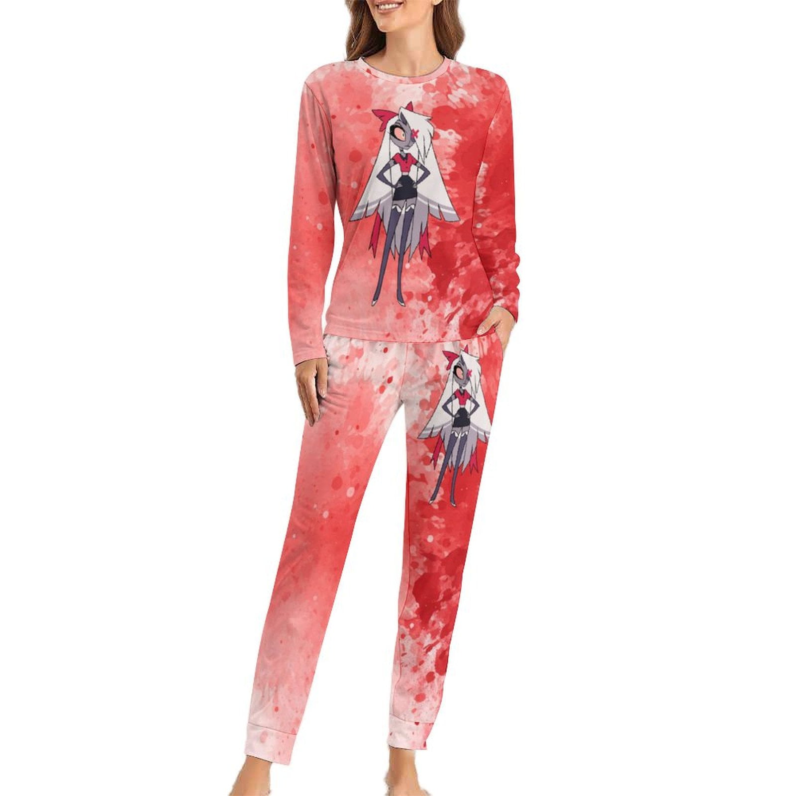 Vaggie Hazbin Hotel Womens Pajama Set Loungewear Cozy Soft House Wear ...