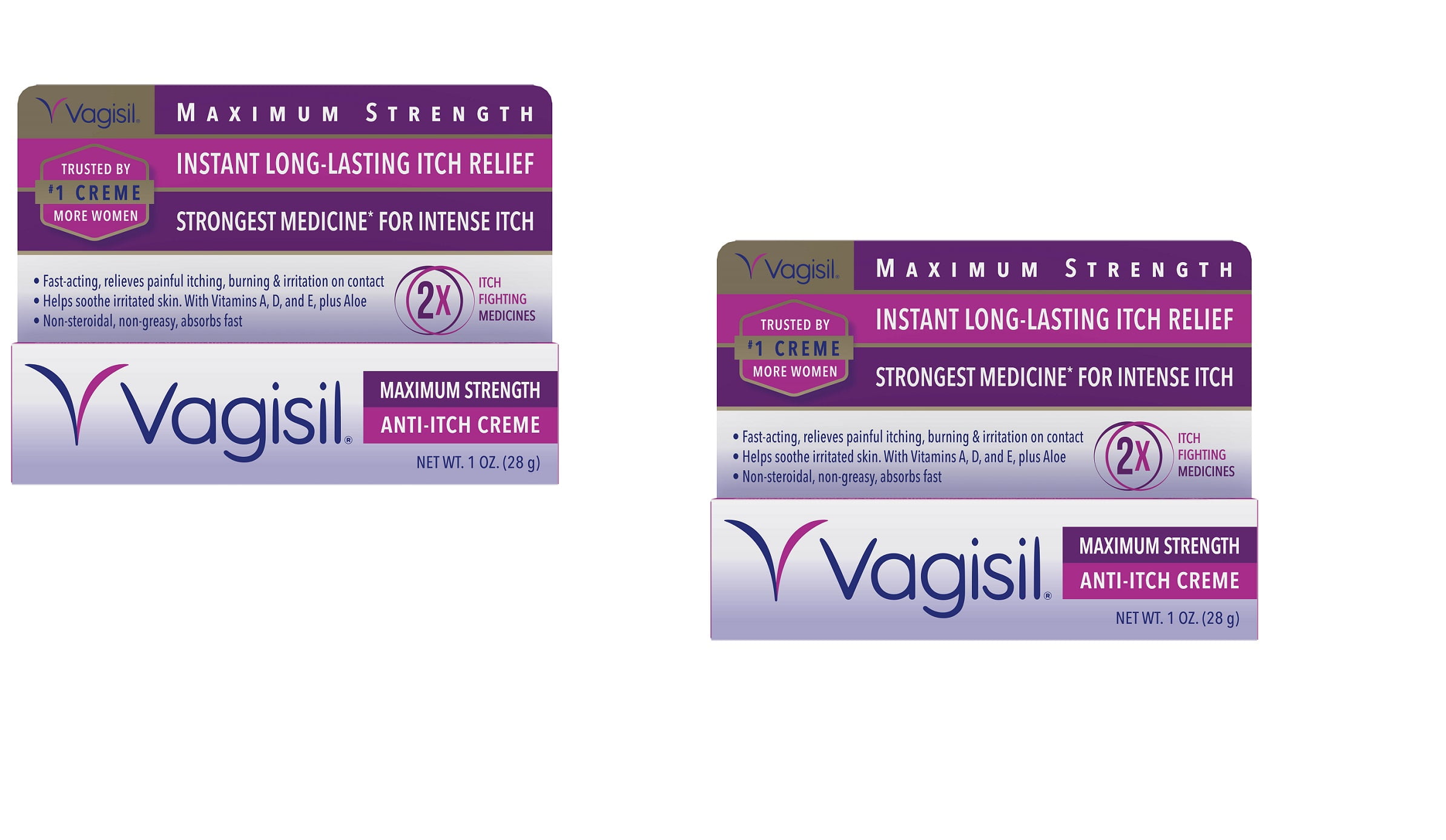 Vagisil Maximum Strength Anti-Itch Feminine Cream, Relief Formula for ...