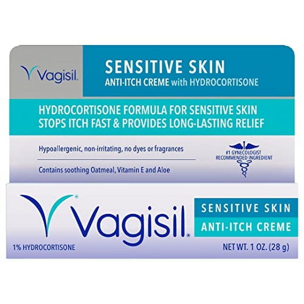 Vagisil Anti-Itch Cream, Max Strength, Sensitive Skin, Hydrocortisone ...