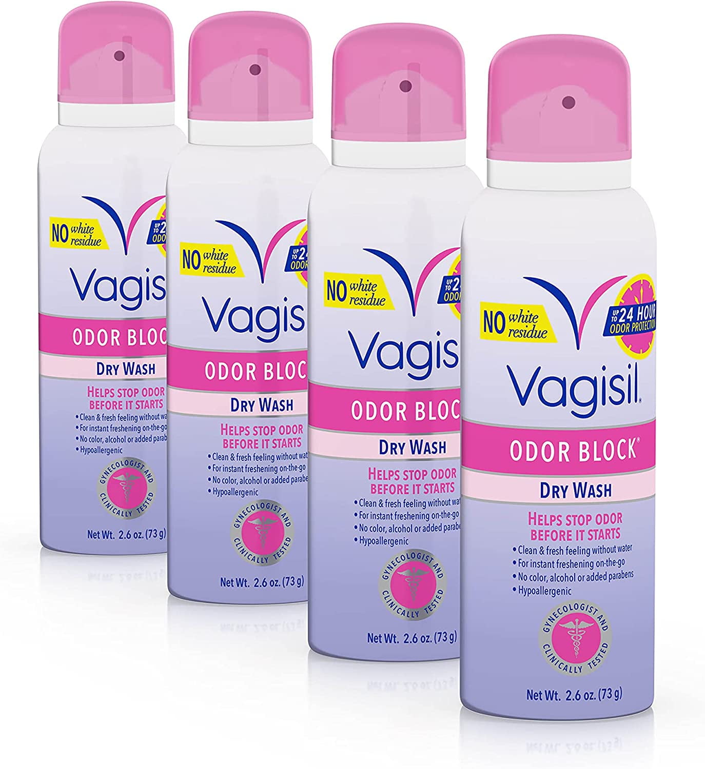 Vagisil Odor Block Freshening Intimate Dry Wash Spray, 2.6 oz, Pack of ...