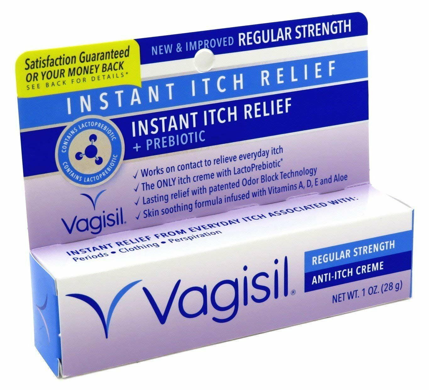 Vagisil Maximum Strength Anti-Itch Feminine Vaginal Cream, Odor Block ...