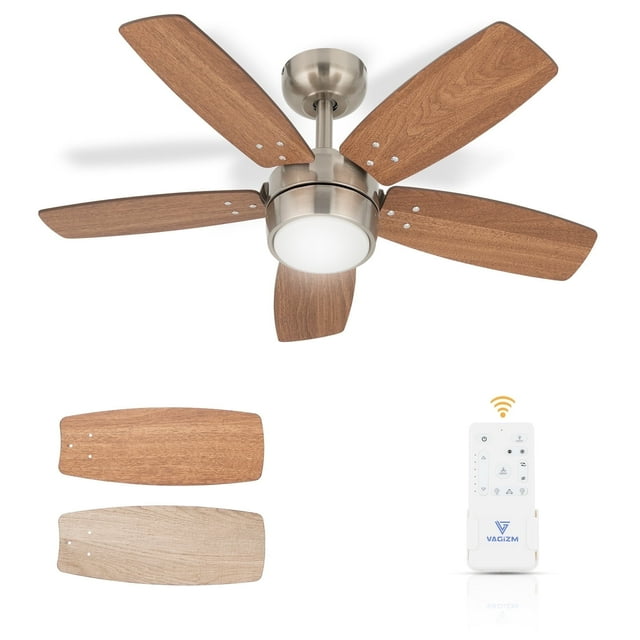 36 Inch Ceiling Fan with Light and remote for Kitchen Kids Room Doem ...